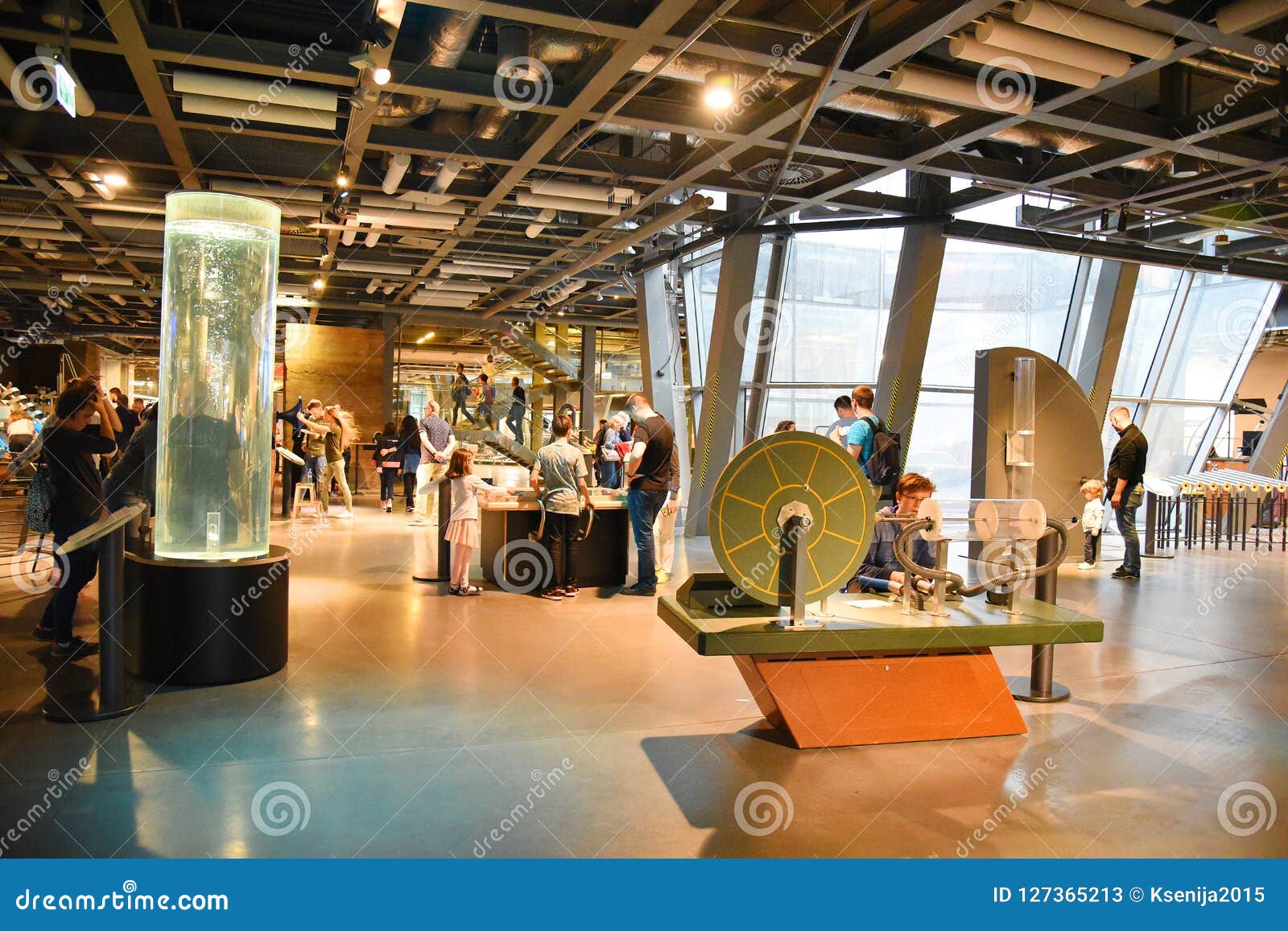 Warsaw, Poland-July 14, 2018: the Copernican Science Center. Developing ...