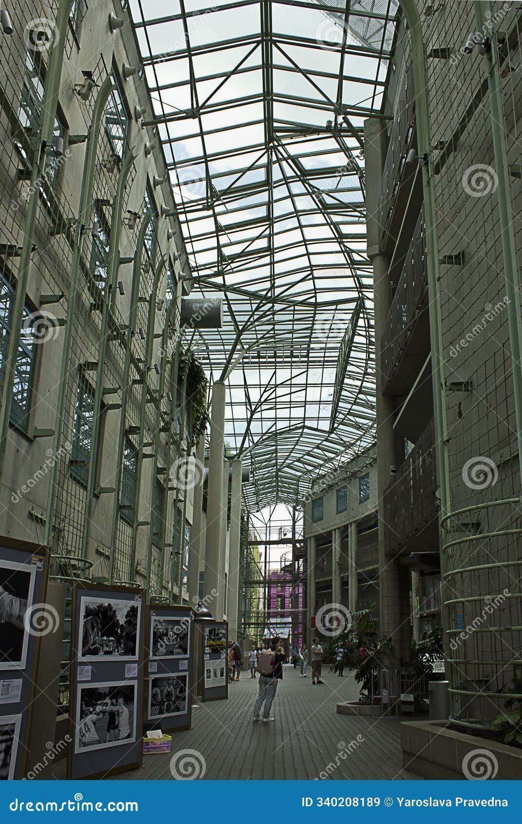 University Library Lobby in Warsaw, Poland Editorial Stock Image ...