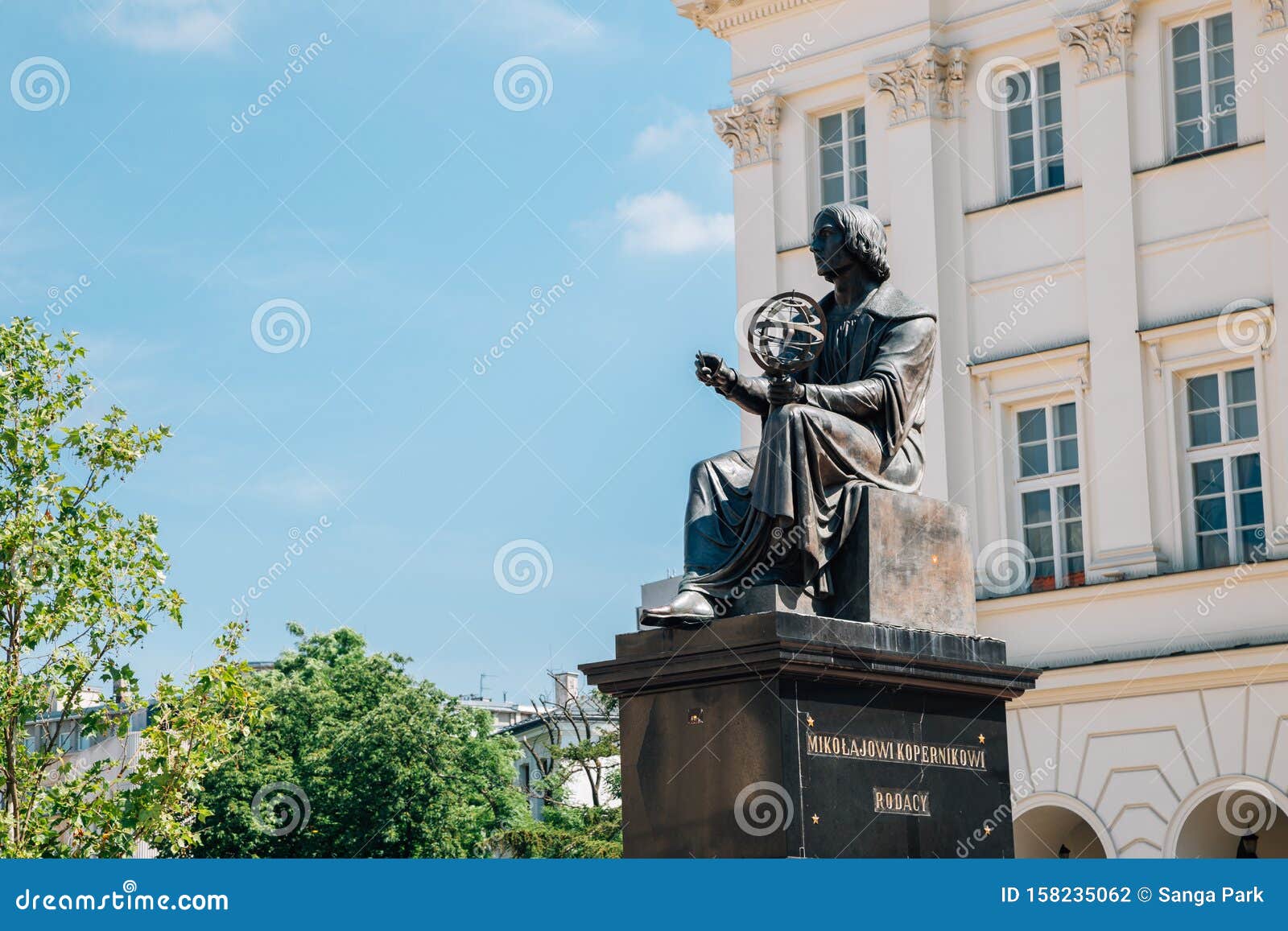 Nicolas Copernicus Monument in Warsaw, Poland Editorial Photography ...