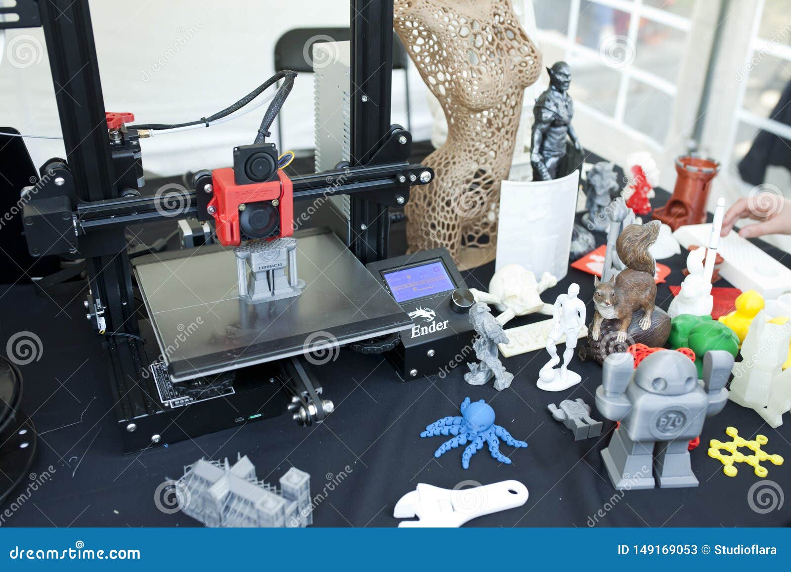 Three-dimensional Printer in Action Editorial Stock Photo - Image of ...