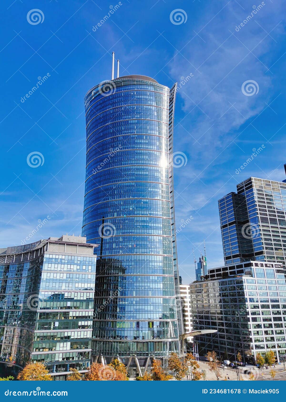 Warsaw, Poland. 04 October 2021. Warsaw Spire. Modern Office Building ... Warsaw, Poland. 04 October 2021. Warsaw Spire. Modern Office Building ...