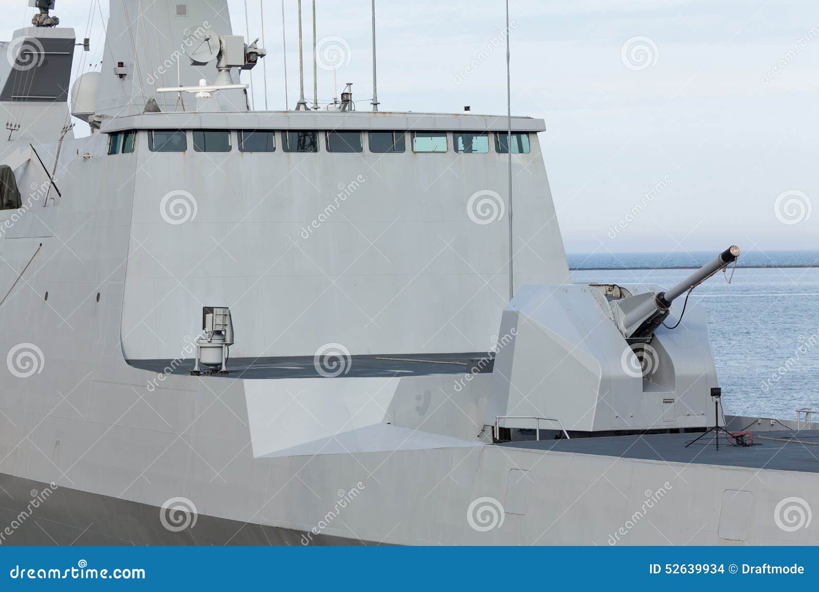 Warship cannon stock photo. Image of fight, modern, protection - 52639934