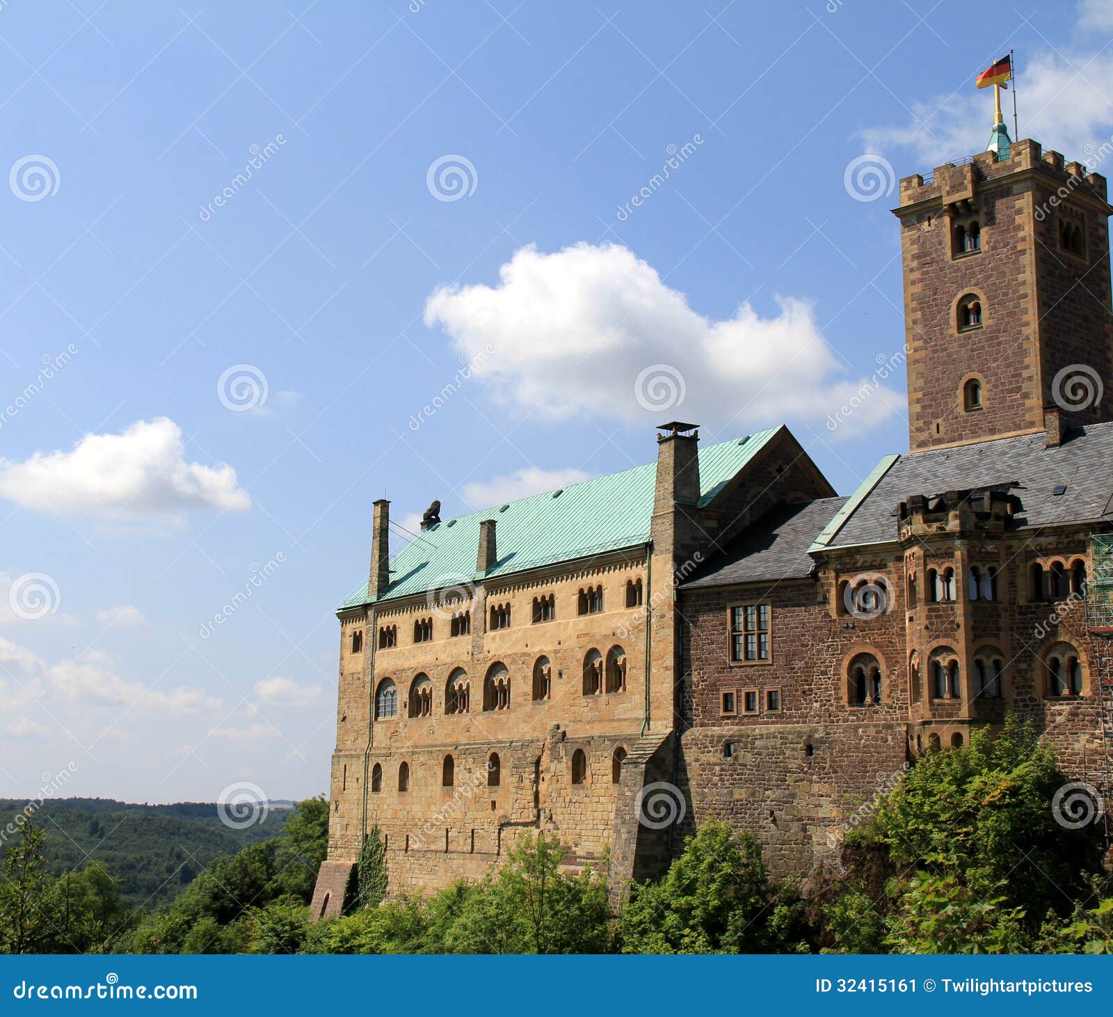Wartburg castle stock image. Image of luther, wartenberg - 32415161