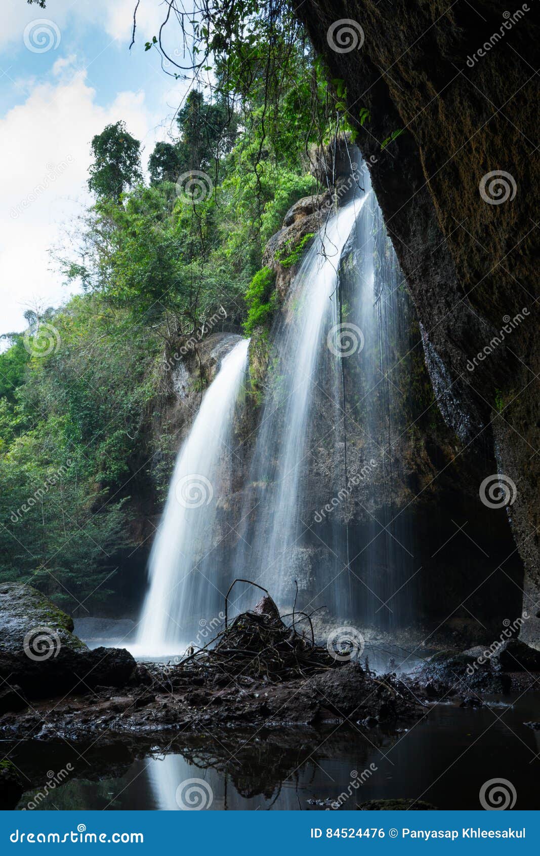 The warter fall stock photo. Image of jungle, travel - 84524476