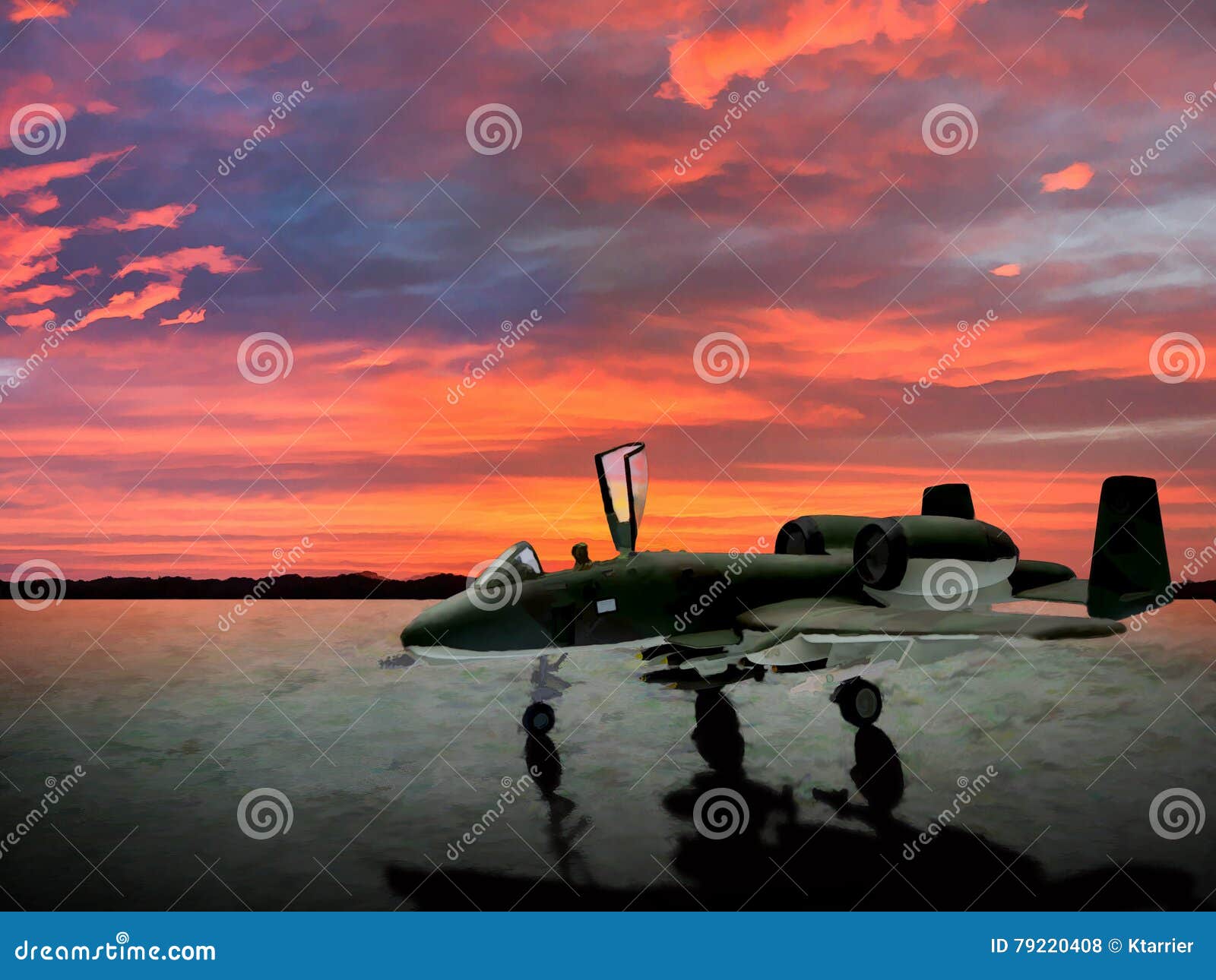 Attack Aircraft Military Vector Air Aviation Jet. Army War Plane ...