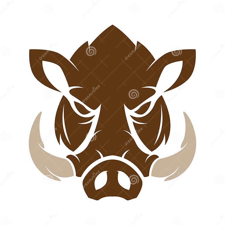 Warthog icon logo design stock vector. Illustration of wildlife - 281238076