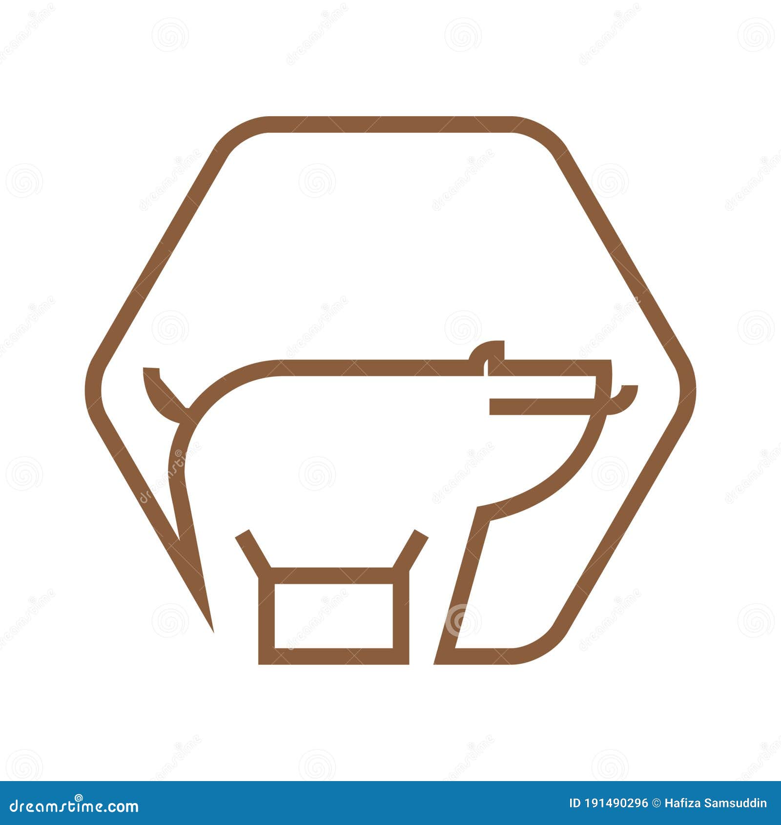 Warthog Icon. Vector Illustration Decorative Design Stock Vector ...