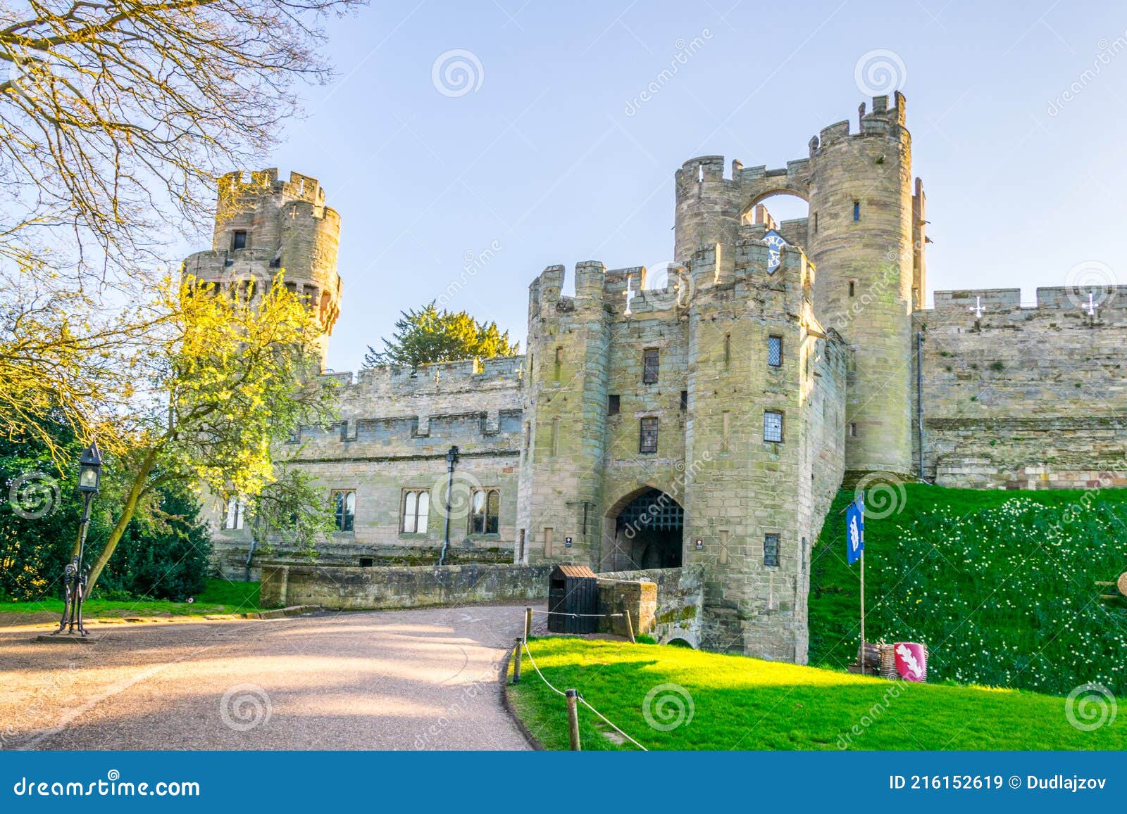 Warwick castle, England editorial stock image. Image of travel - 216152619