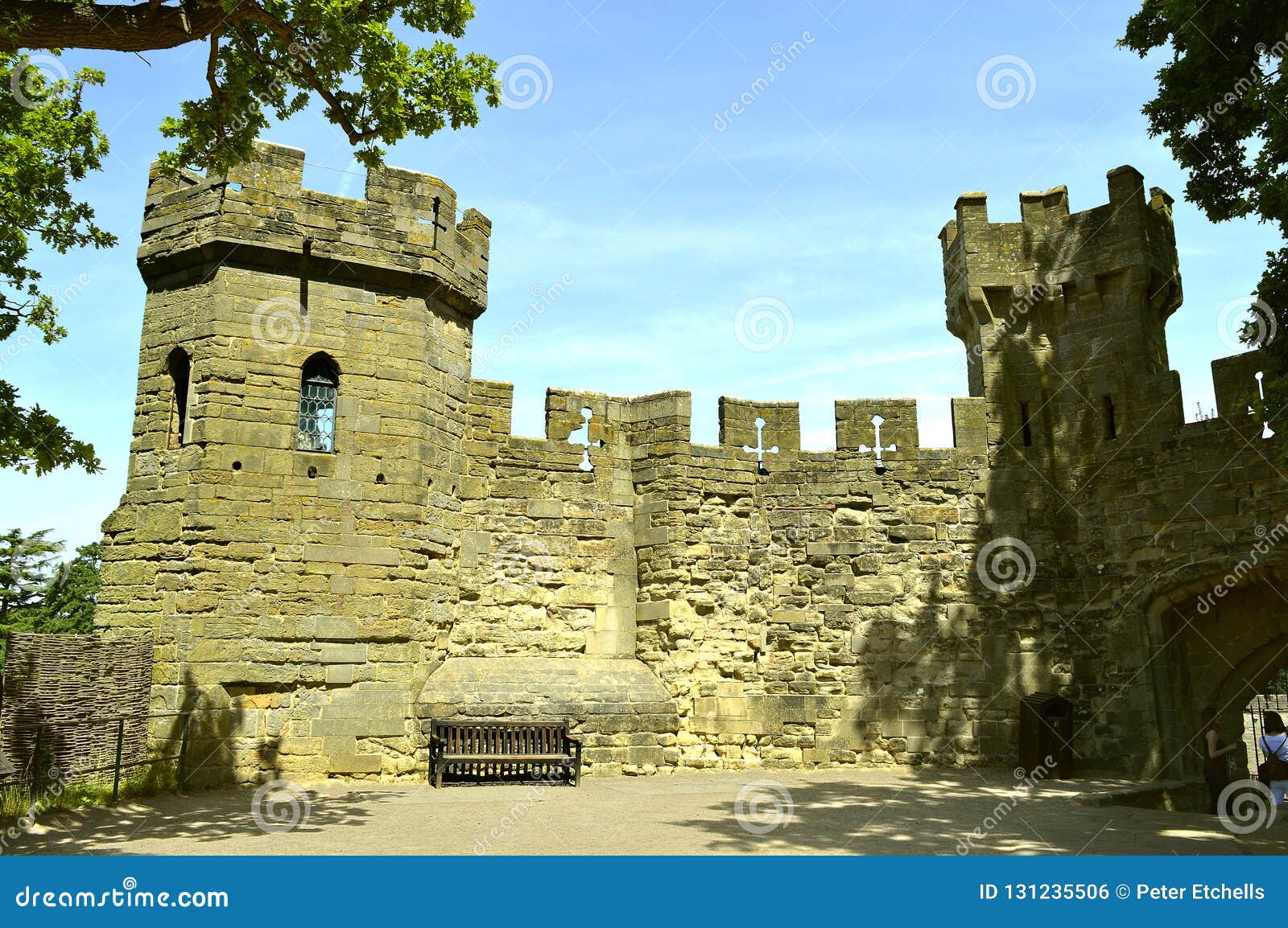 Warwick Castle Watergate Tower Stock Photo - Image of ruins, ancient ...