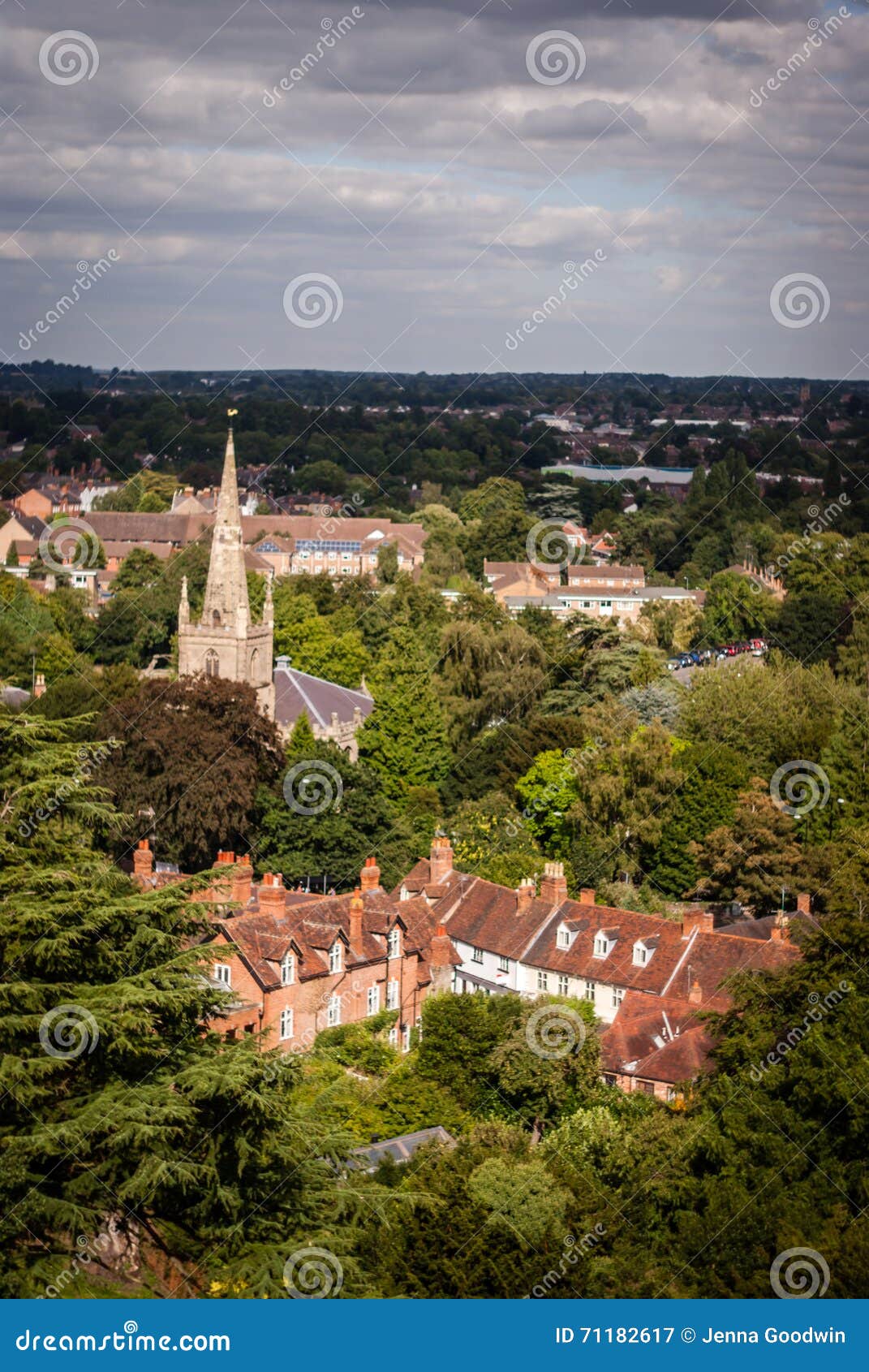 Warwick, Warickshire stock image. Image of church, visiting - 71182617