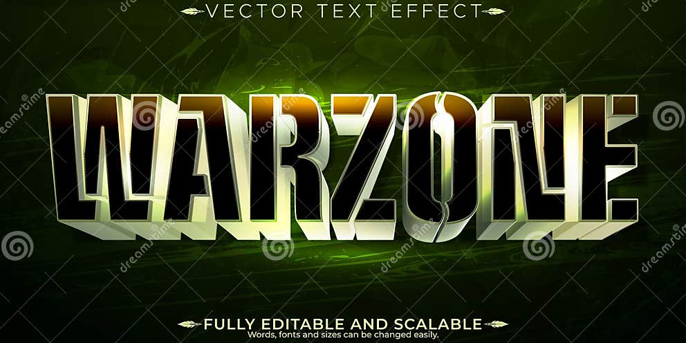 Warzone Metallic Text Effect Editable Warrior and Knight Text Style ...