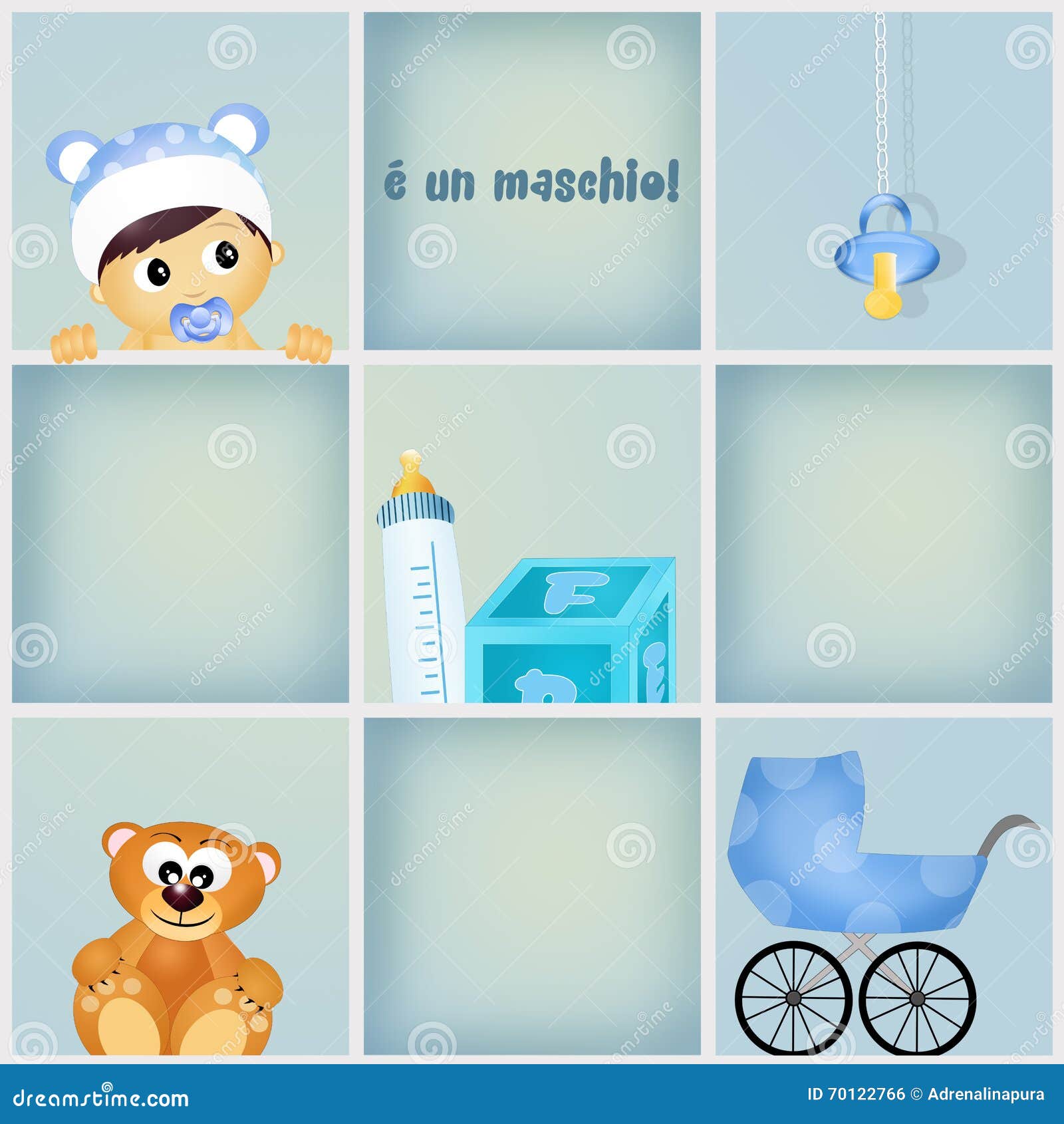 Was born a boy stock illustration. Illustration of funny - 70122766