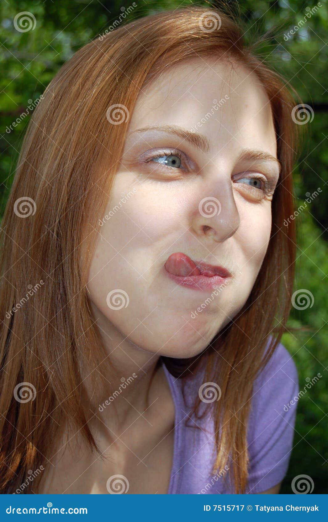 It was delicious! stock image. Image of portrait, licking - 7515717