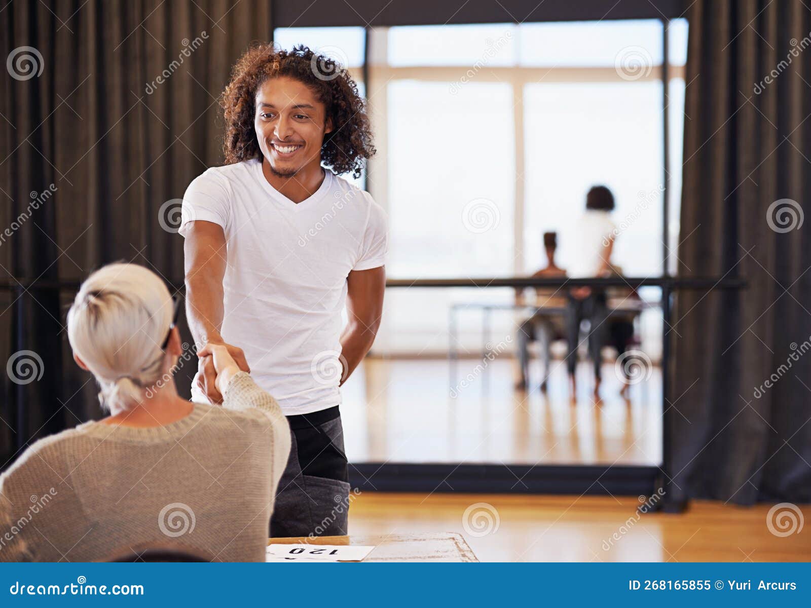 That Was a Great Performance. a Young Male Dancer Shaking the Judges ...