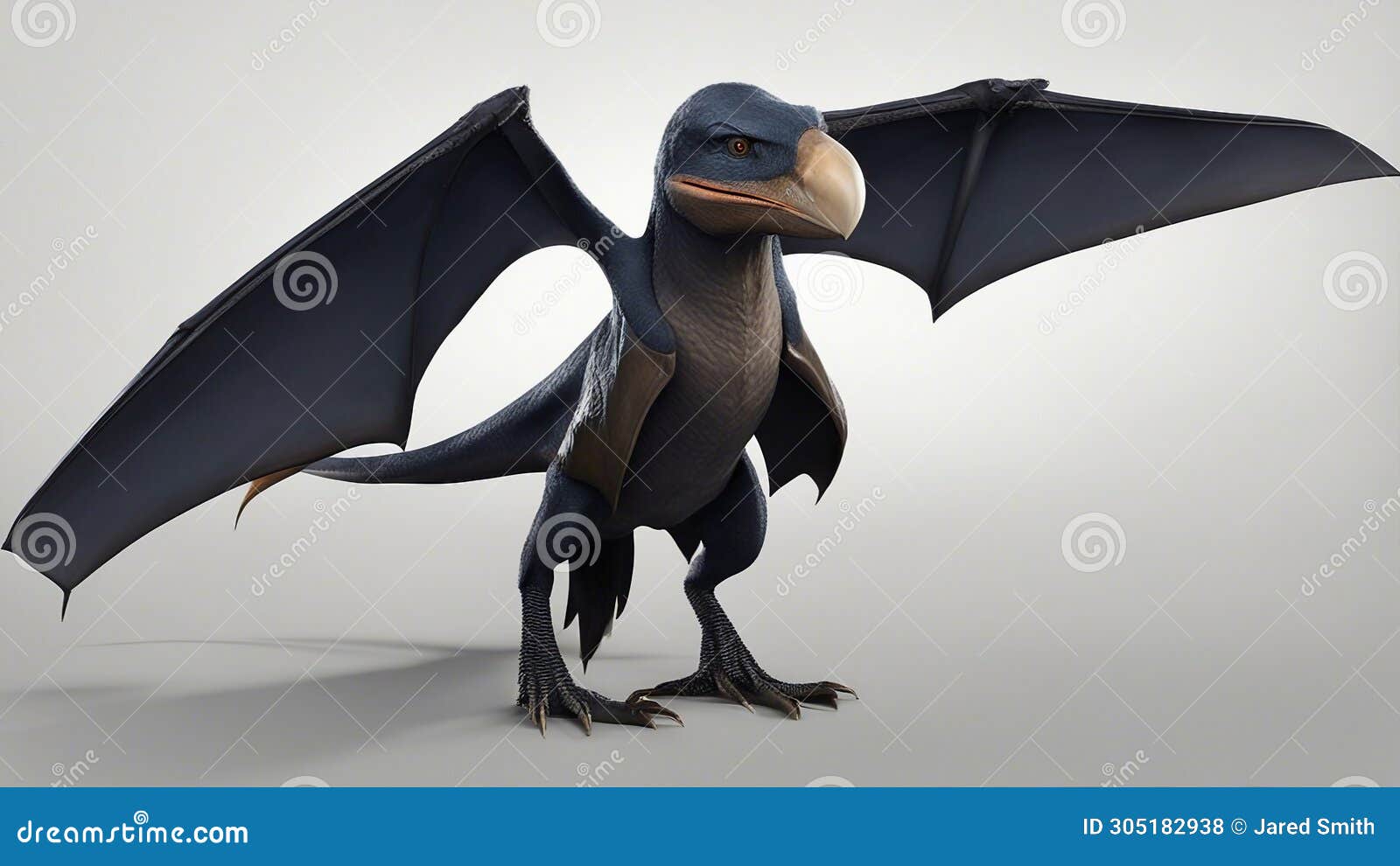 Pteranodon (Pterodactyl) Dinosaur. Pteranodon Is Flying. Pteranodon Is ...