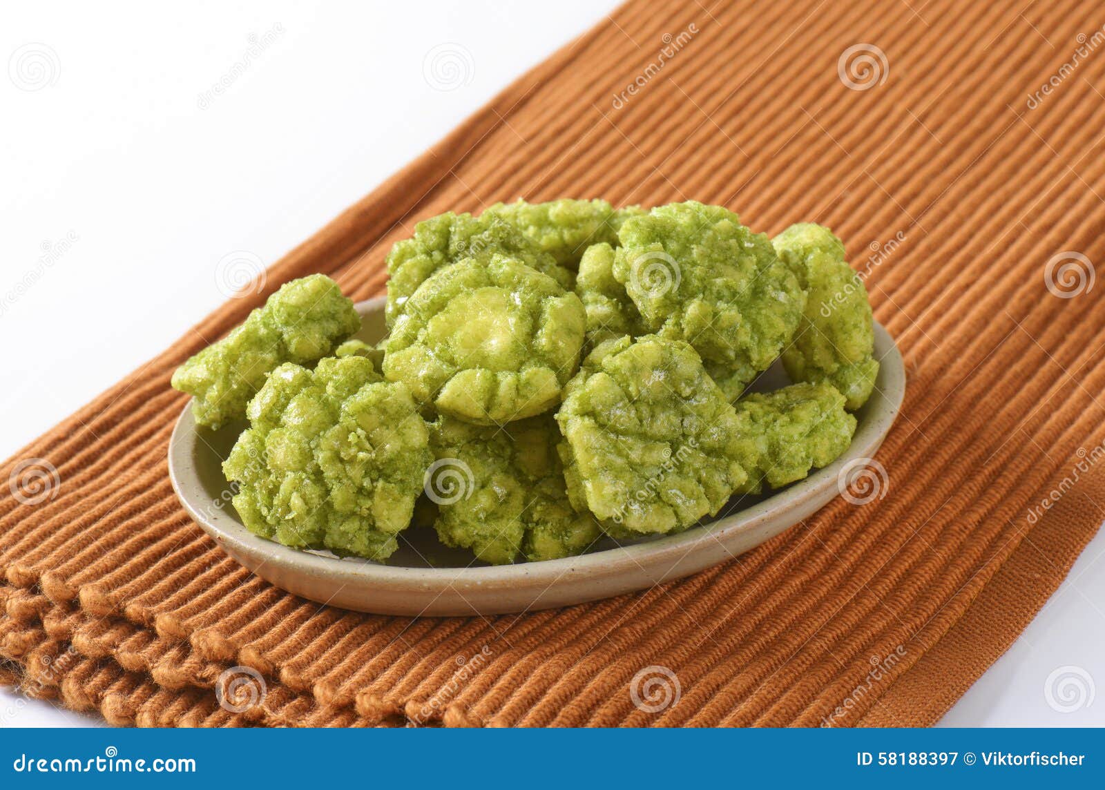 Wasabi crackers stock image. Image of detail, wasabi - 58188397