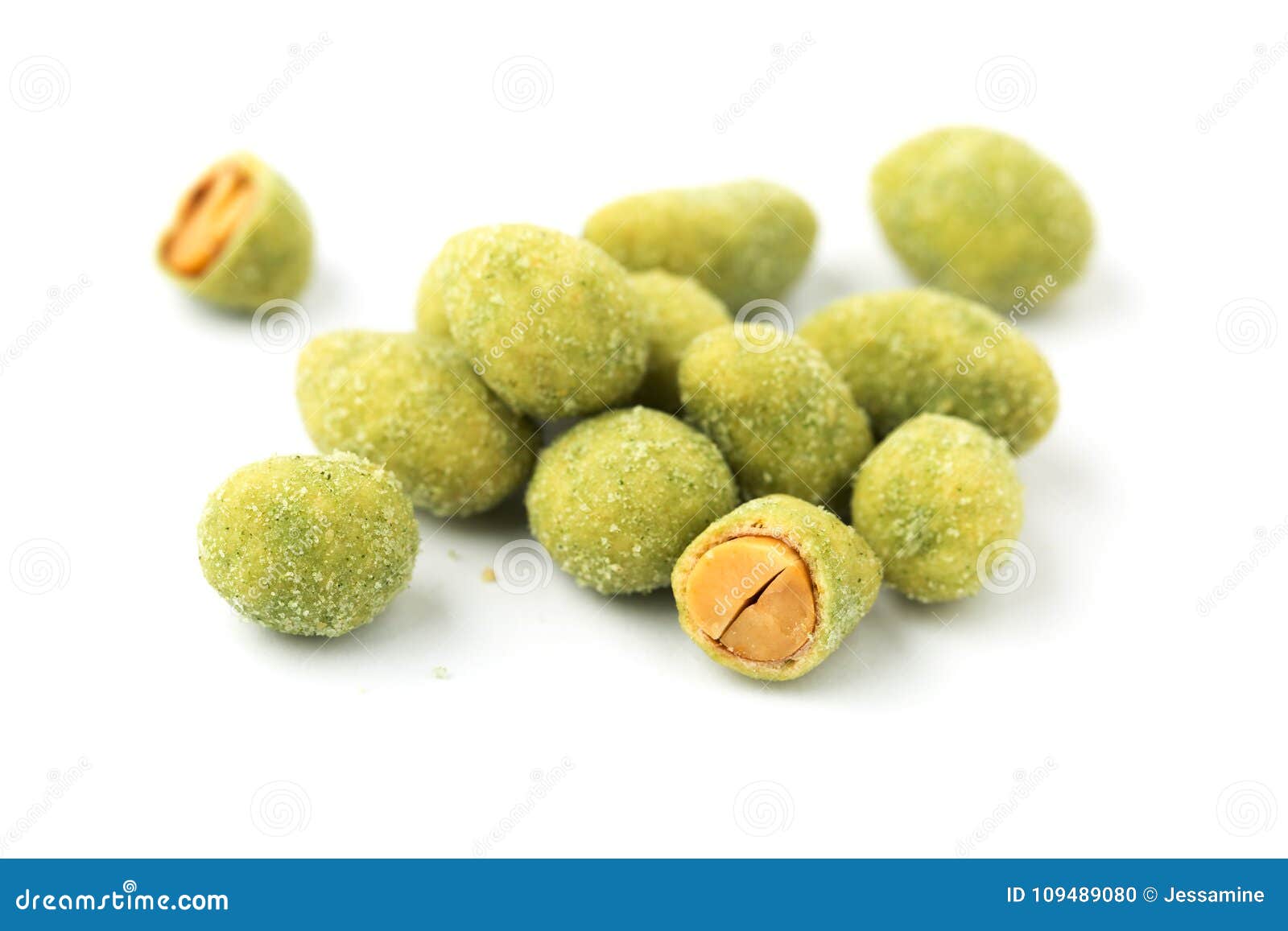 Wasabi peanuts stock photo. Image of junk, snack, wasabi - 109489080