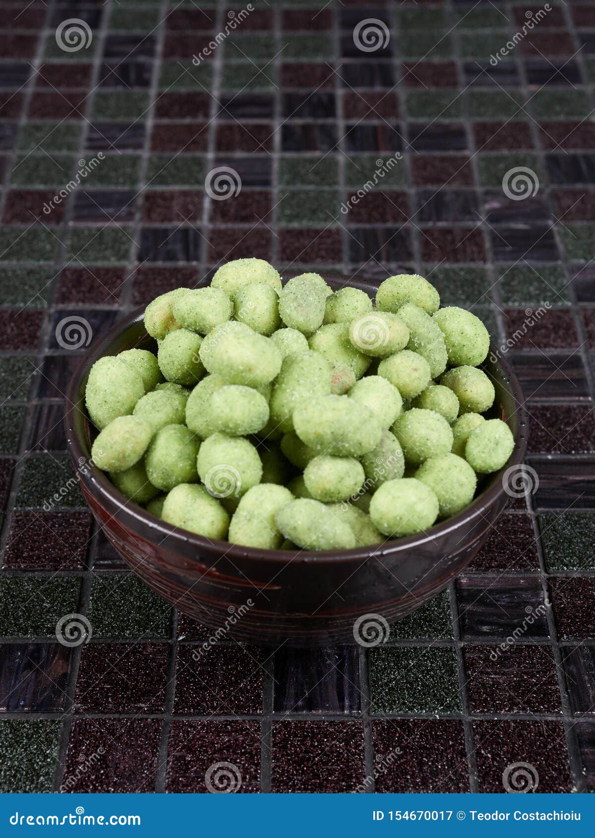 Wasabi peanuts stock image. Image of salty, snack, crunchy - 154670017