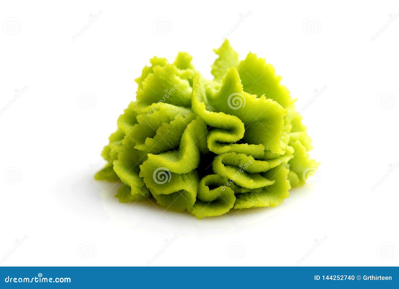 Wasabi Portion on White Background. Stock Photo - Image of macro ...