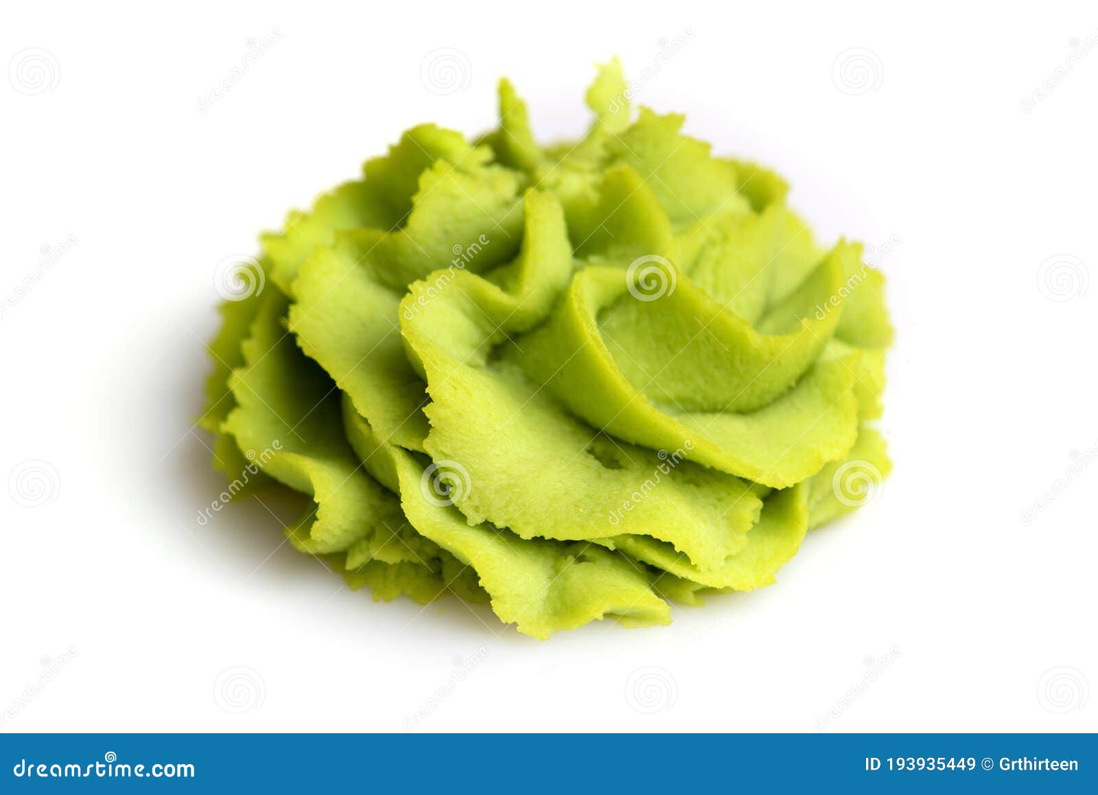 Wasabi Portion on White Background. Stock Image - Image of japan, asia ...