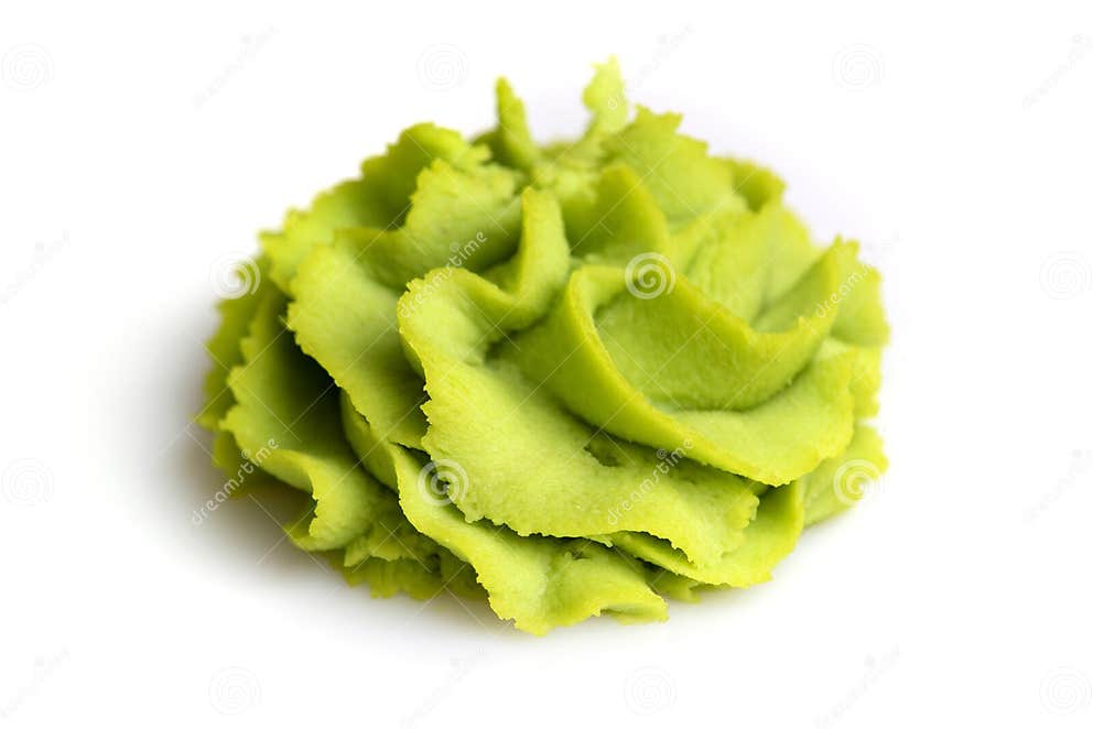 Wasabi Portion on White Background. Stock Image - Image of japan, asia ...