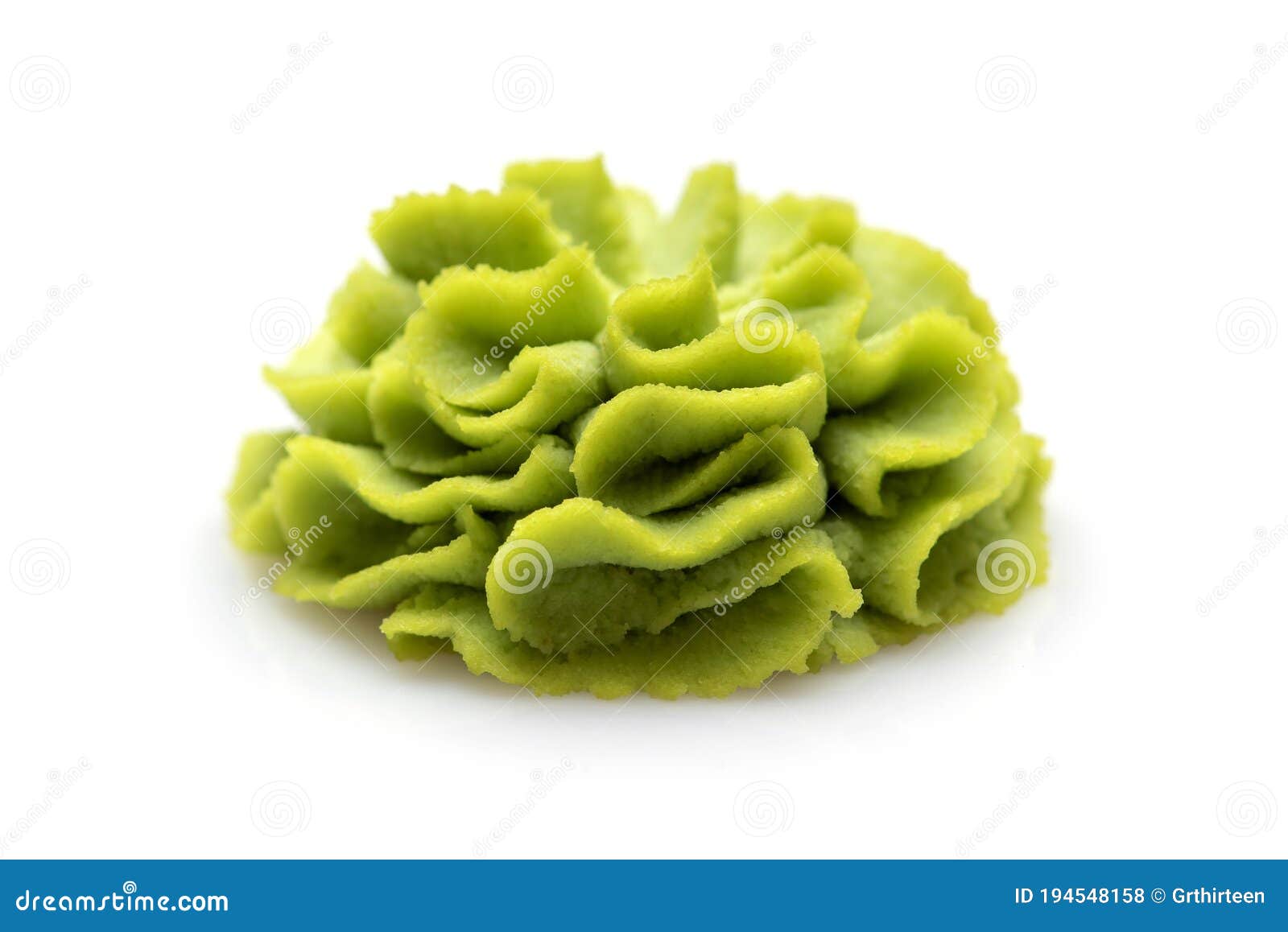 Wasabi Portion on White Background. Stock Photo - Image of vegetarian ...