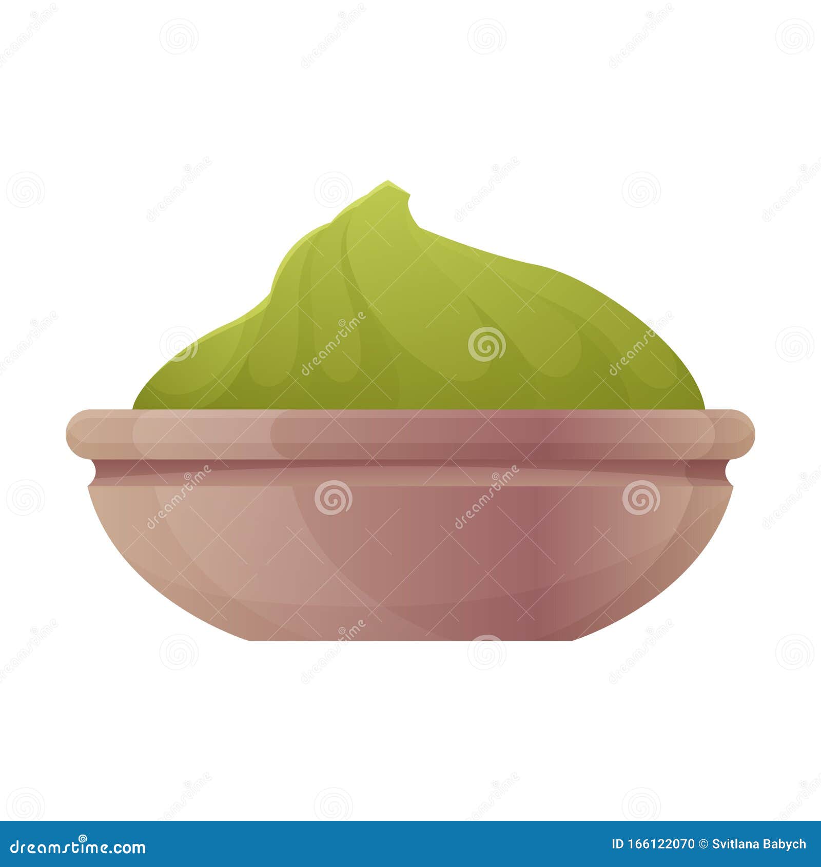 Wasabi Vector Icon.Realistic Vector Icon Isolated on White Background ...