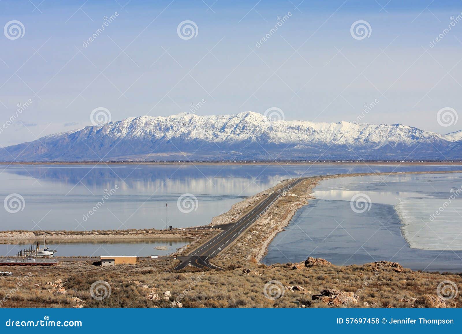 Wasatch Front Mountains, Utah Stock Photo - Image of harbour, road ...