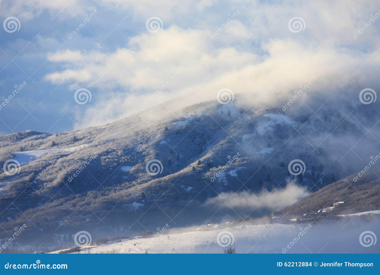 Wasatch Front Mountains, Utah Stock Photo - Image of rocky, inversion ...
