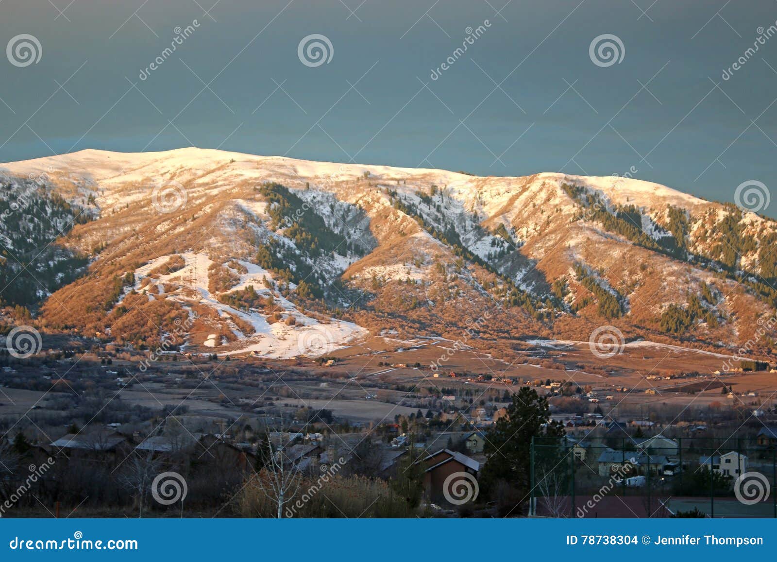 Wasatch Front Mountains, Utah Stock Photo - Image of light, snow: 78738304