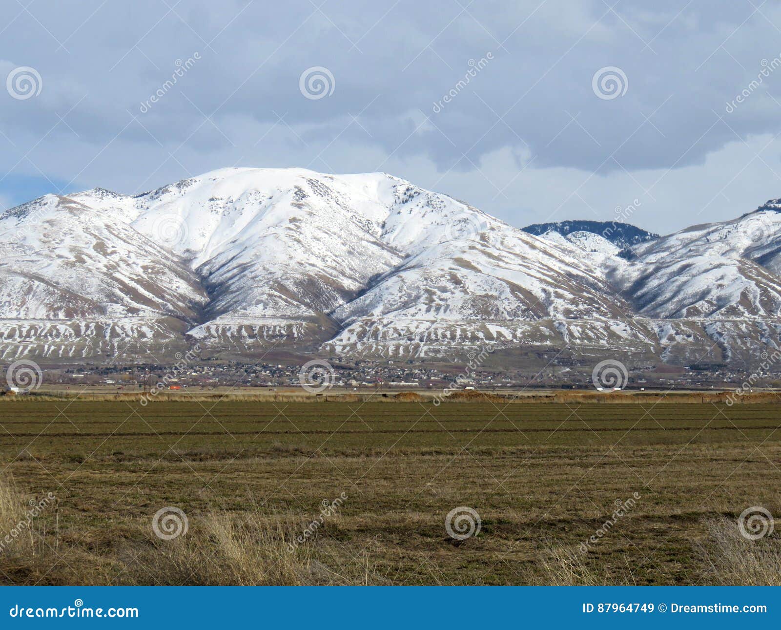 Wasatch Front Mountains stock image. Image of clouds - 87964749