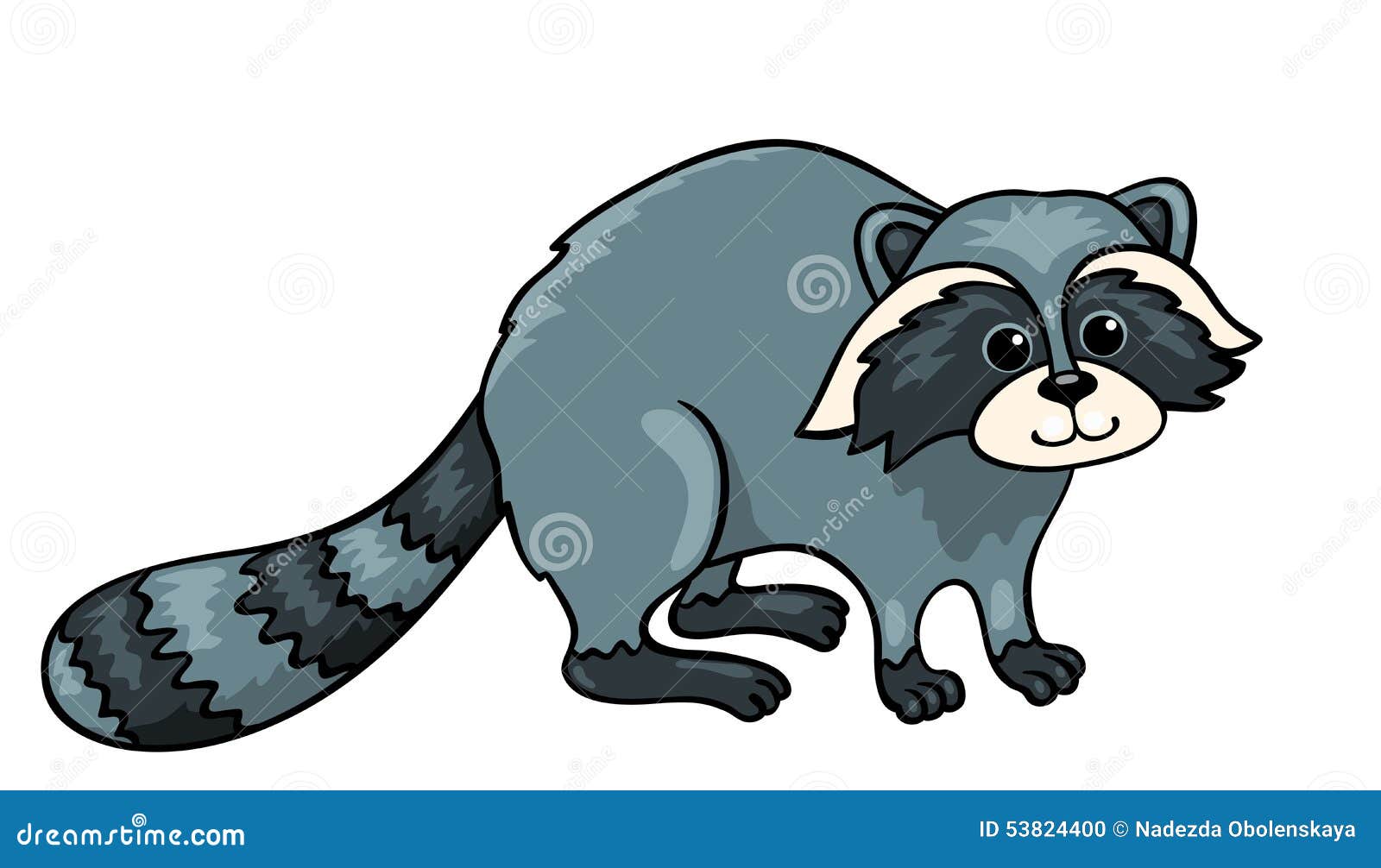 Wasbeer op wit vector illustratie. Illustration of karakters - 53824400