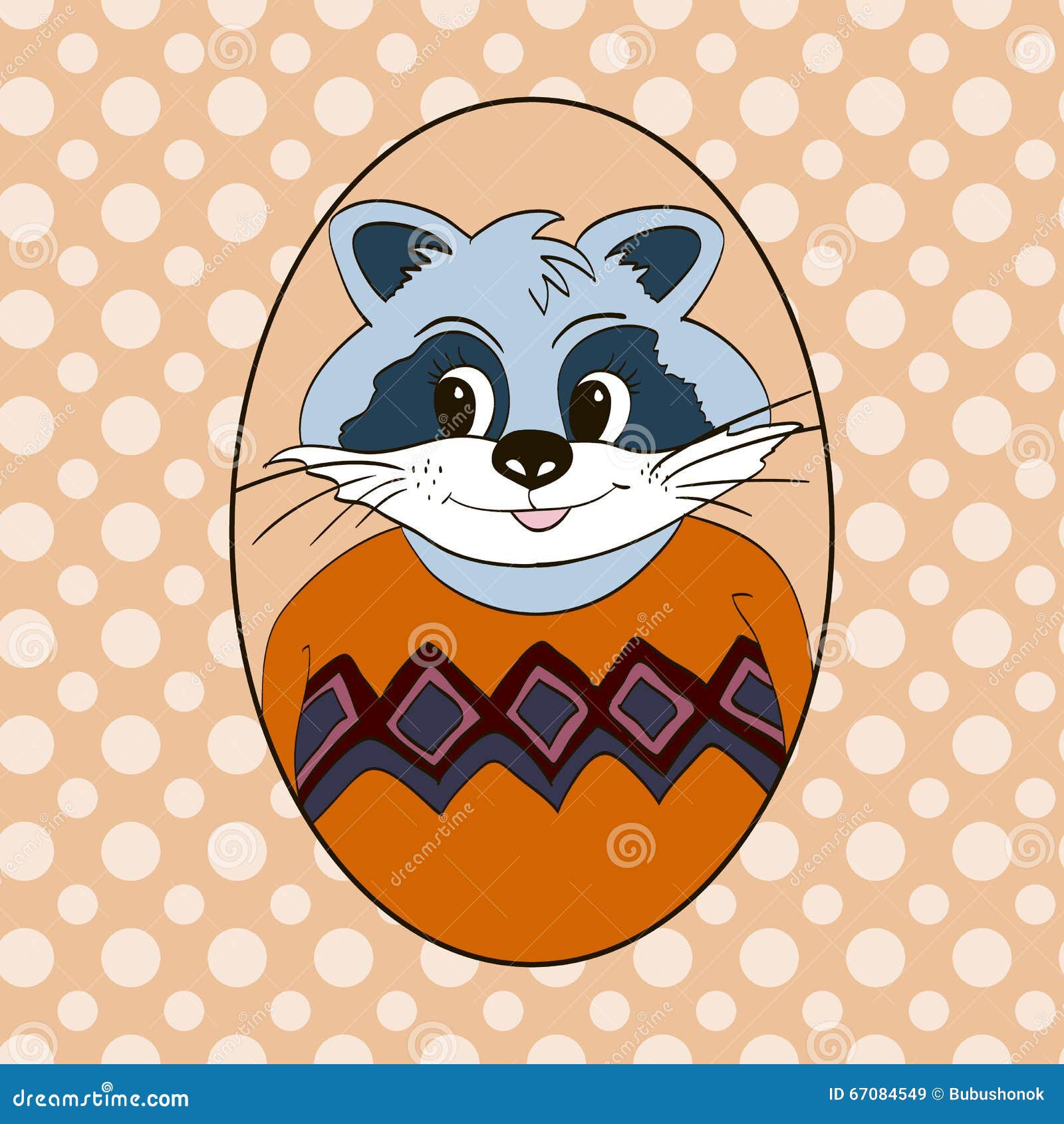 Wasbeer in oranje Jersey vector illustratie. Illustration of dier ...