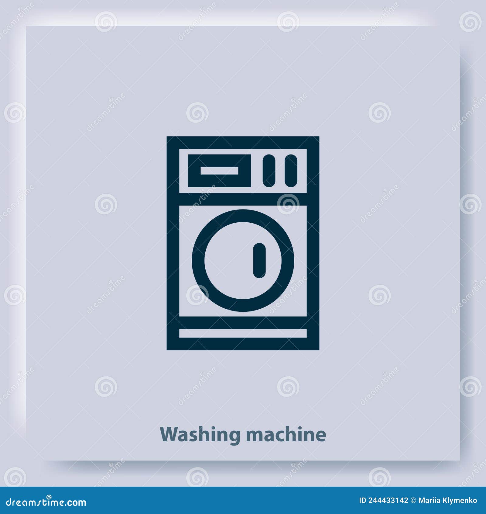 Waschmaschine. Zeichen. Symbol Vektor Abbildung - Illustration von ...