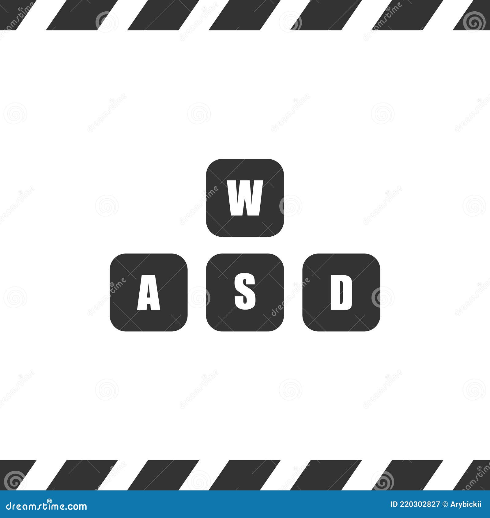 WASD Keys, Game Control Keyboard Buttons Stock Vector - Illustration of ... WASD Keys, Game Control Keyboard Buttons Stock Vector - Illustration of ...