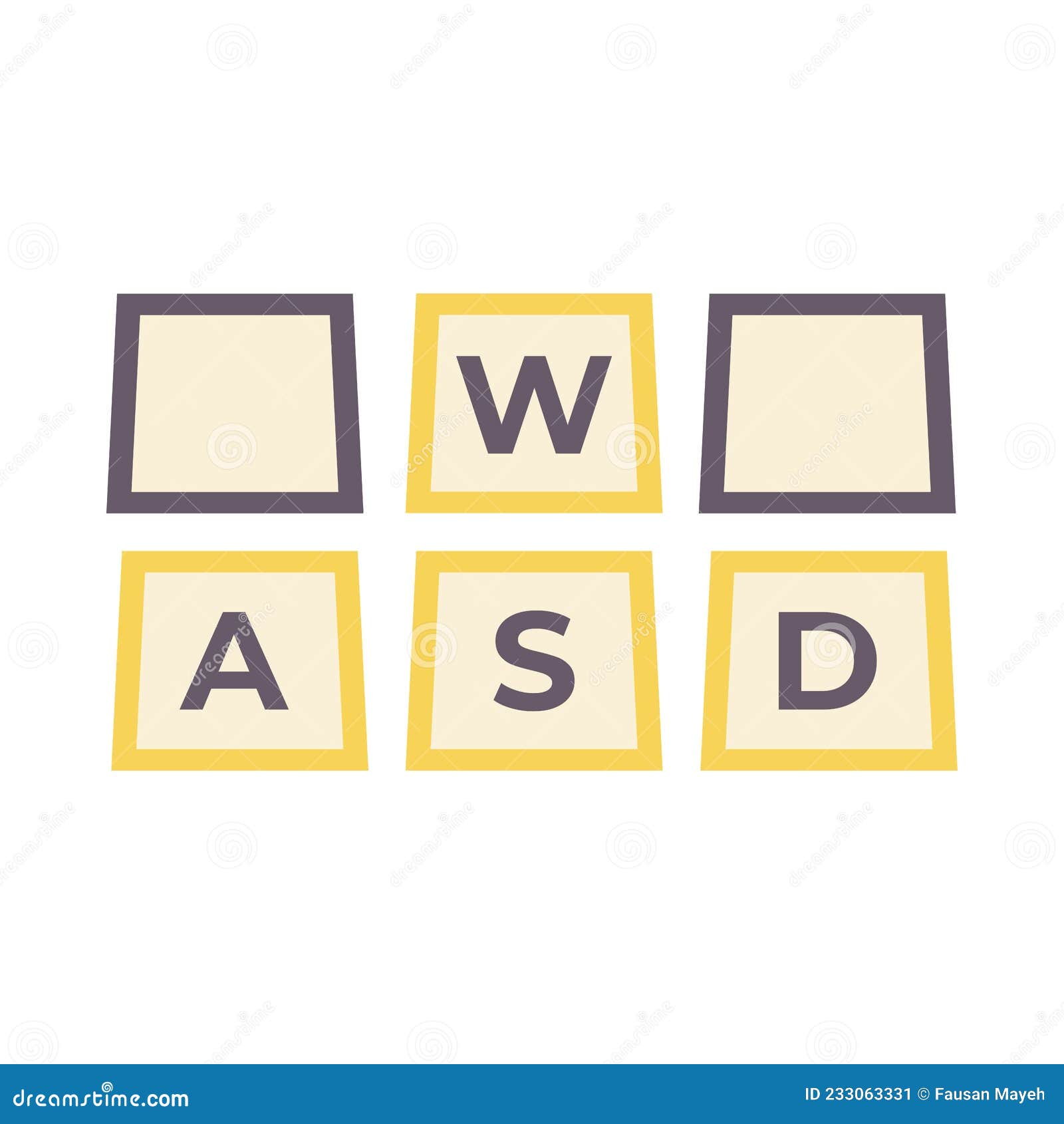Wasd Keys Game Control Keyboard Buttons Gaming Vector Illustration ... Wasd Keys Game Control Keyboard Buttons Gaming Vector Illustration ...