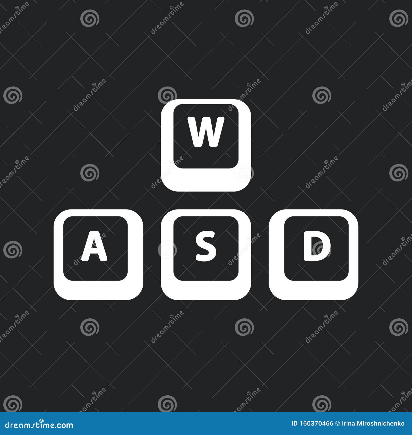 WASD keys illustration stock vector. Illustration of game - 160370466 WASD keys illustration stock vector. Illustration of game - 160370466