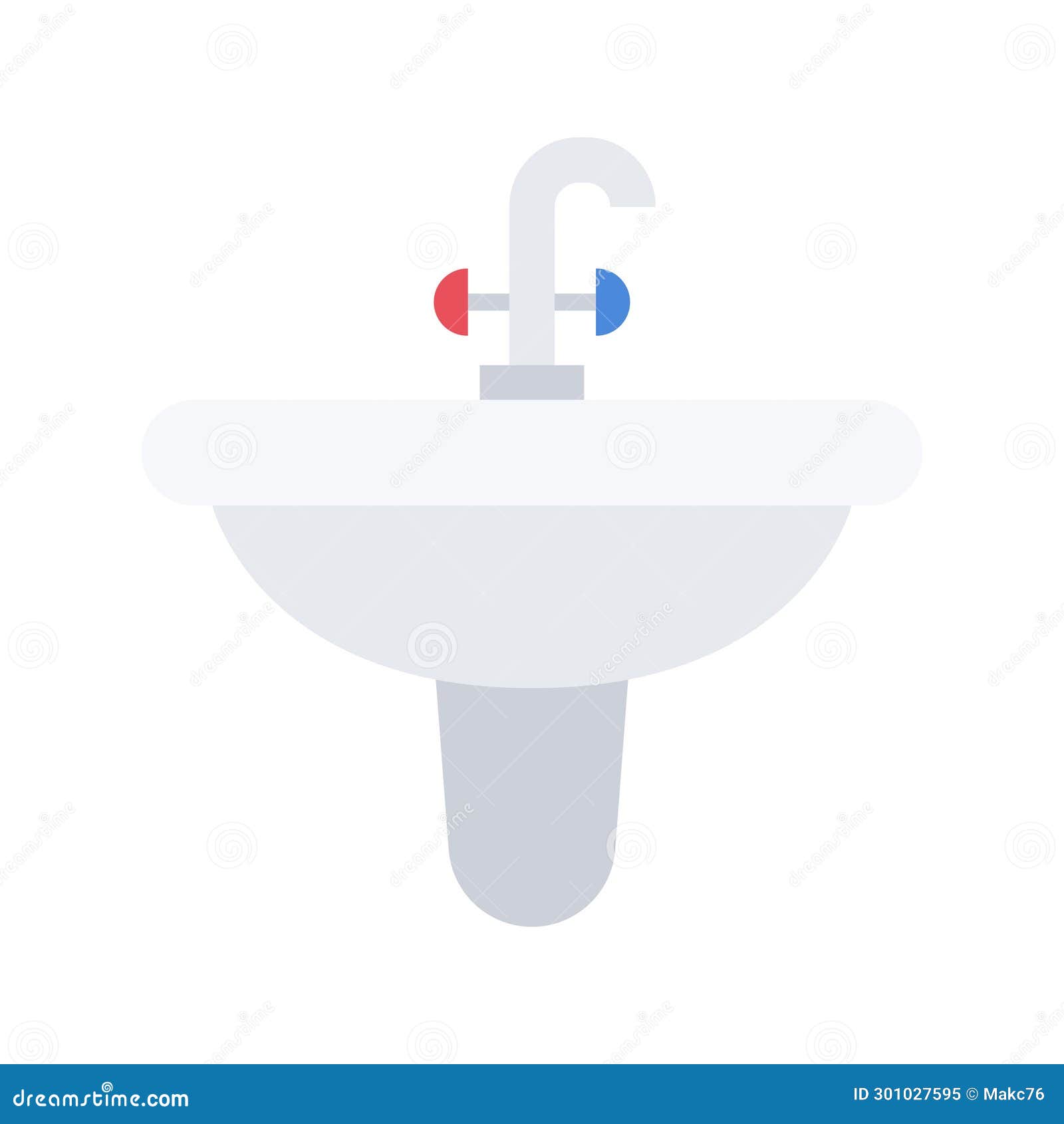Bathroom Sinks For Wash Hands And Face Set Vector | CartoonDealer.com ...
