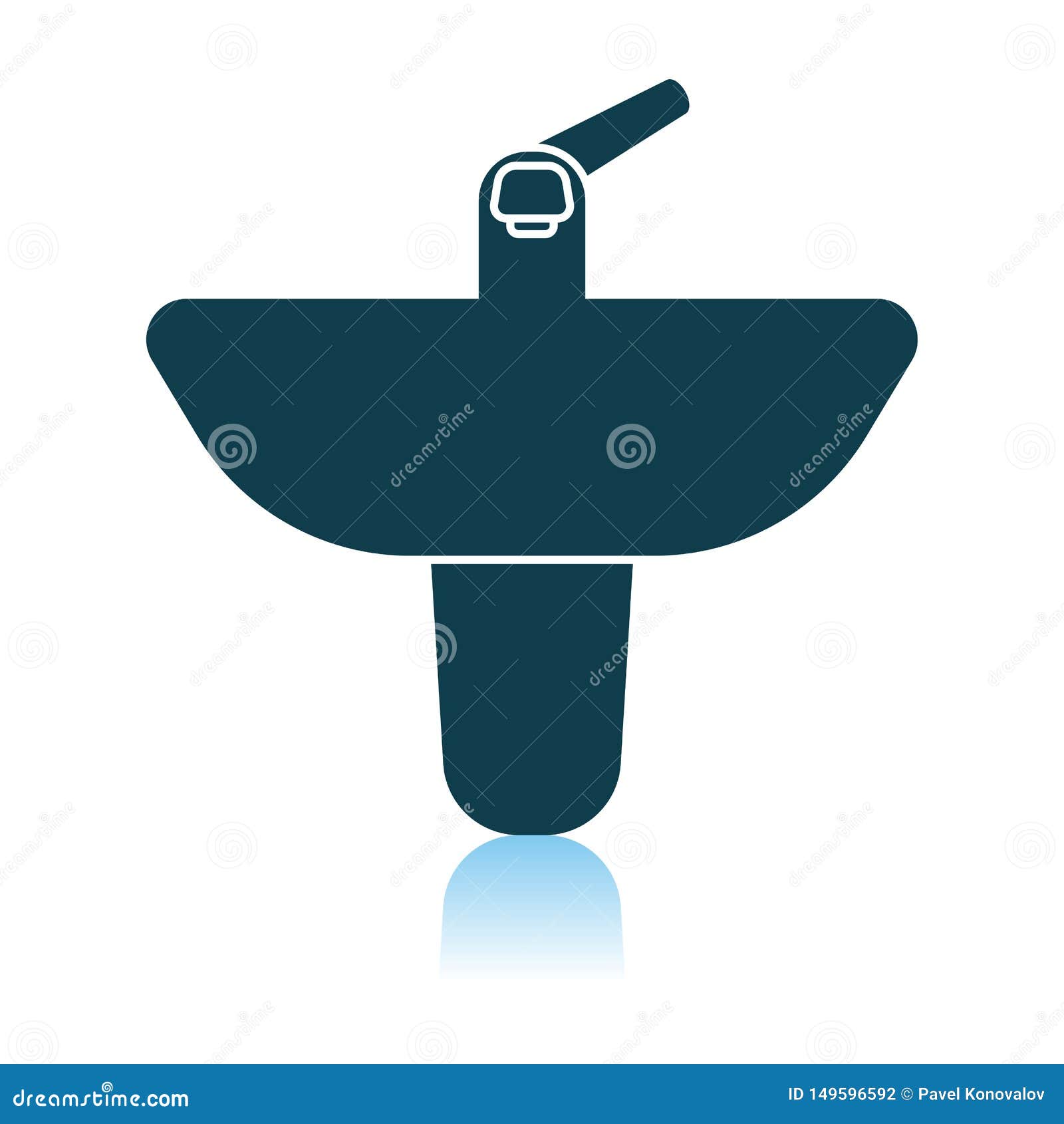 Wash Basin Icon stock vector. Illustration of shadow - 149596592