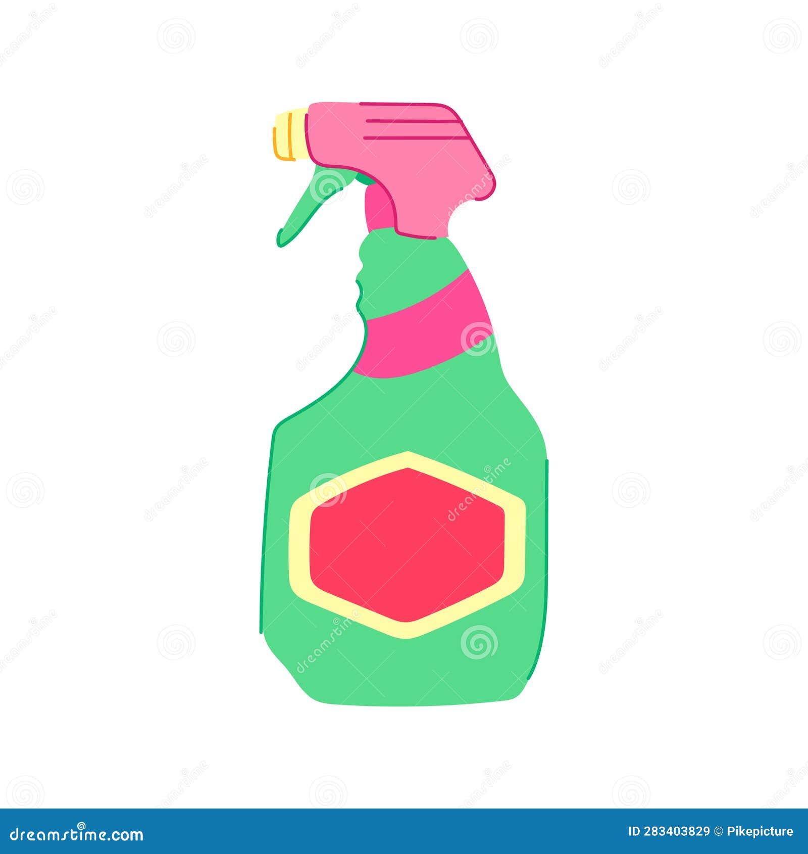 Wash Bathroom Cleaner Cartoon Vector Illustration Stock Vector ...