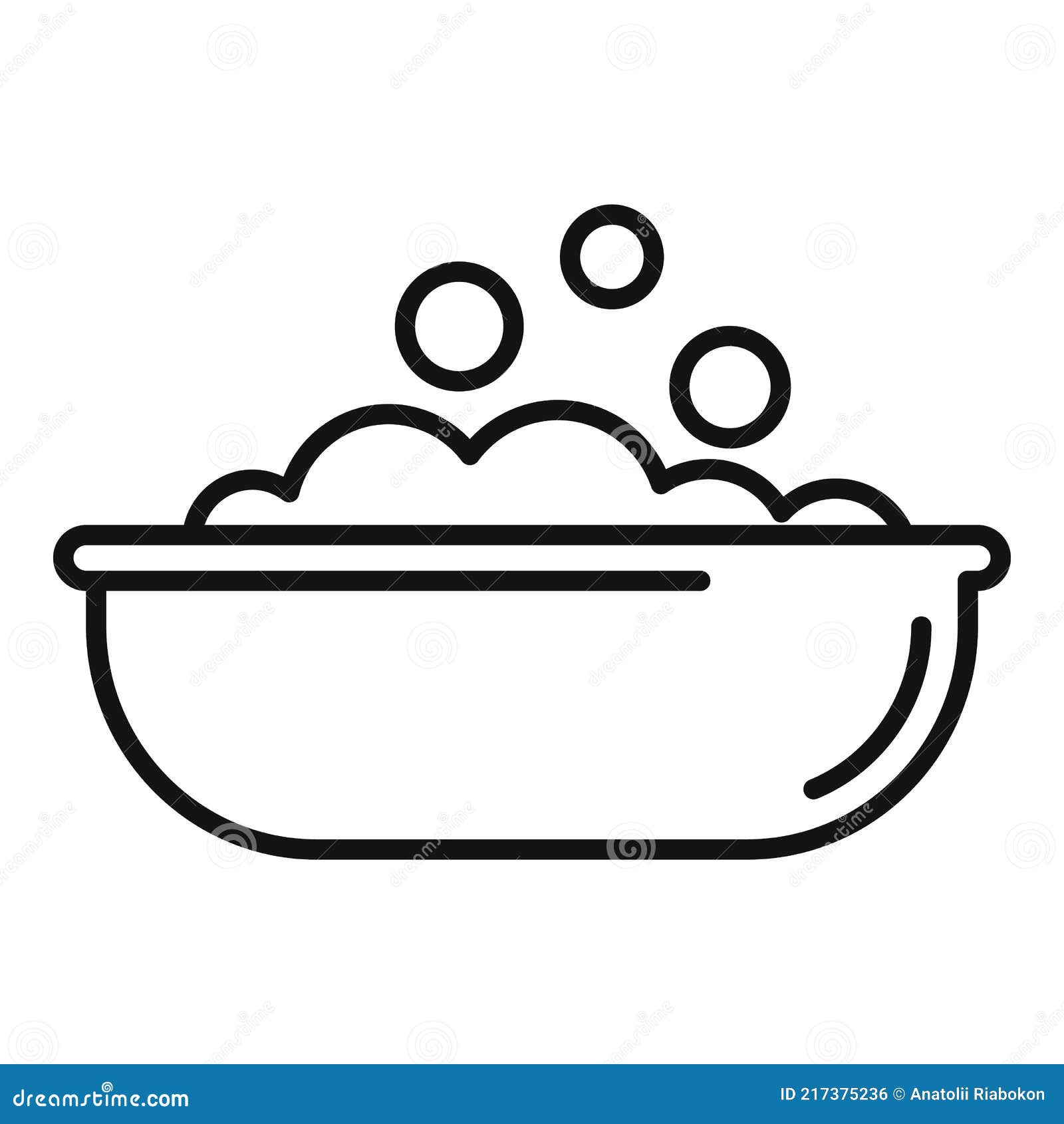 Wash Bubble Basin Icon, Outline Style Stock Vector - Illustration of ...