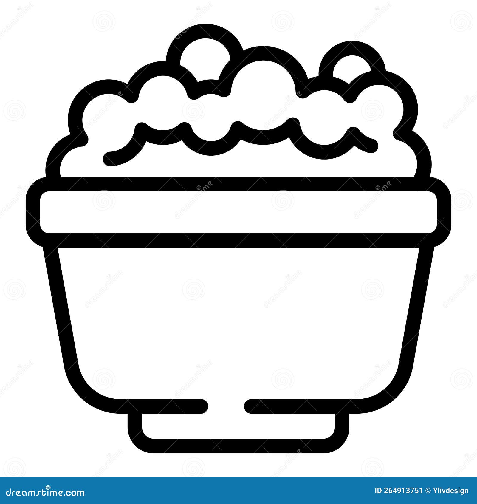 Wash Bucket Icon Outline Vector. Clean Disinfect Stock Vector ...