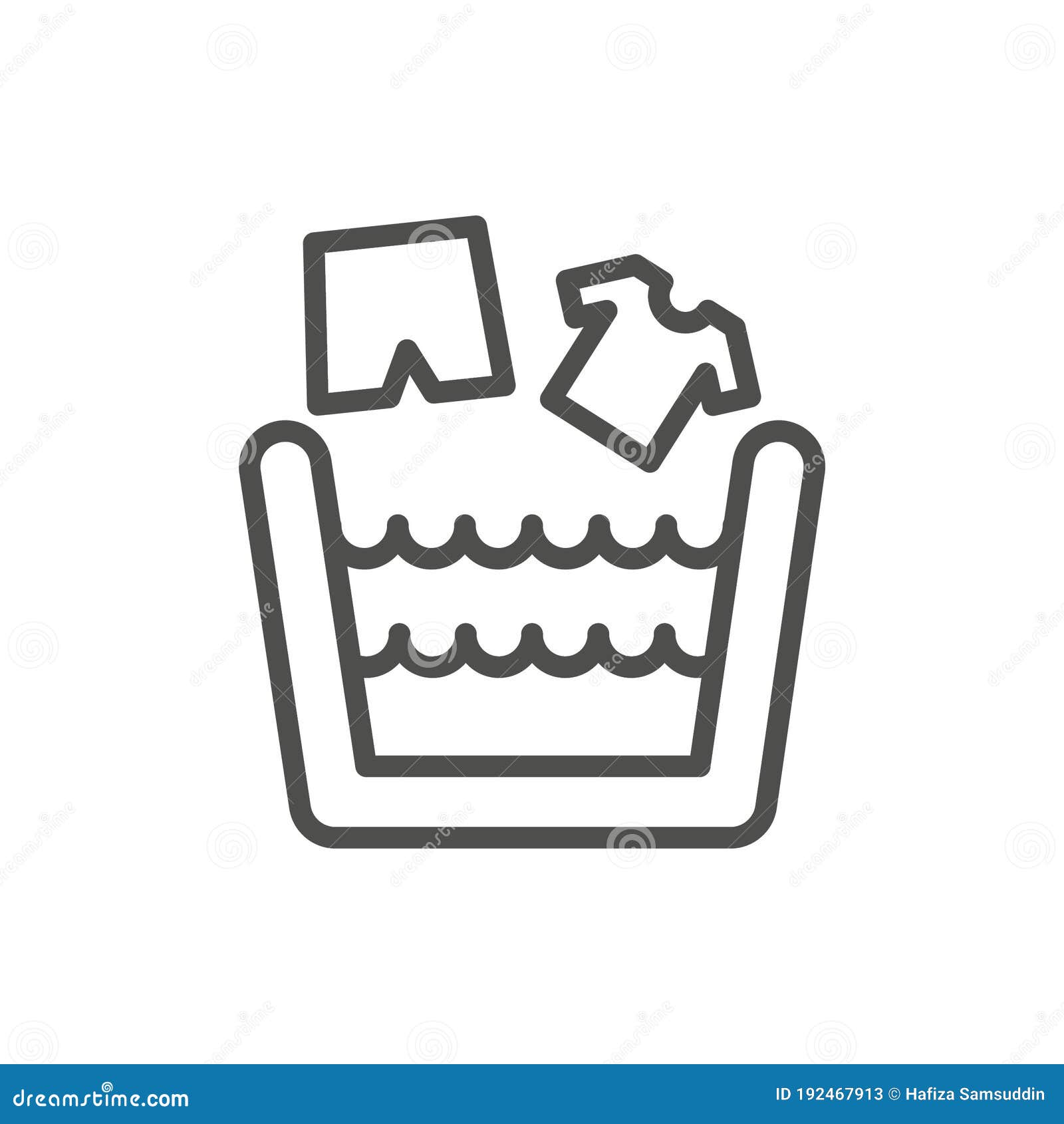 Wash Clothes. Vector Illustration Decorative Design Stock Vector ...