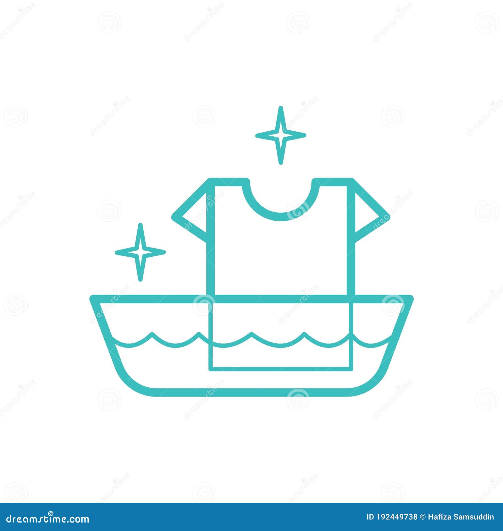 Wash Clothes Vector Illustration Simple Isolated Flat Illustration ...