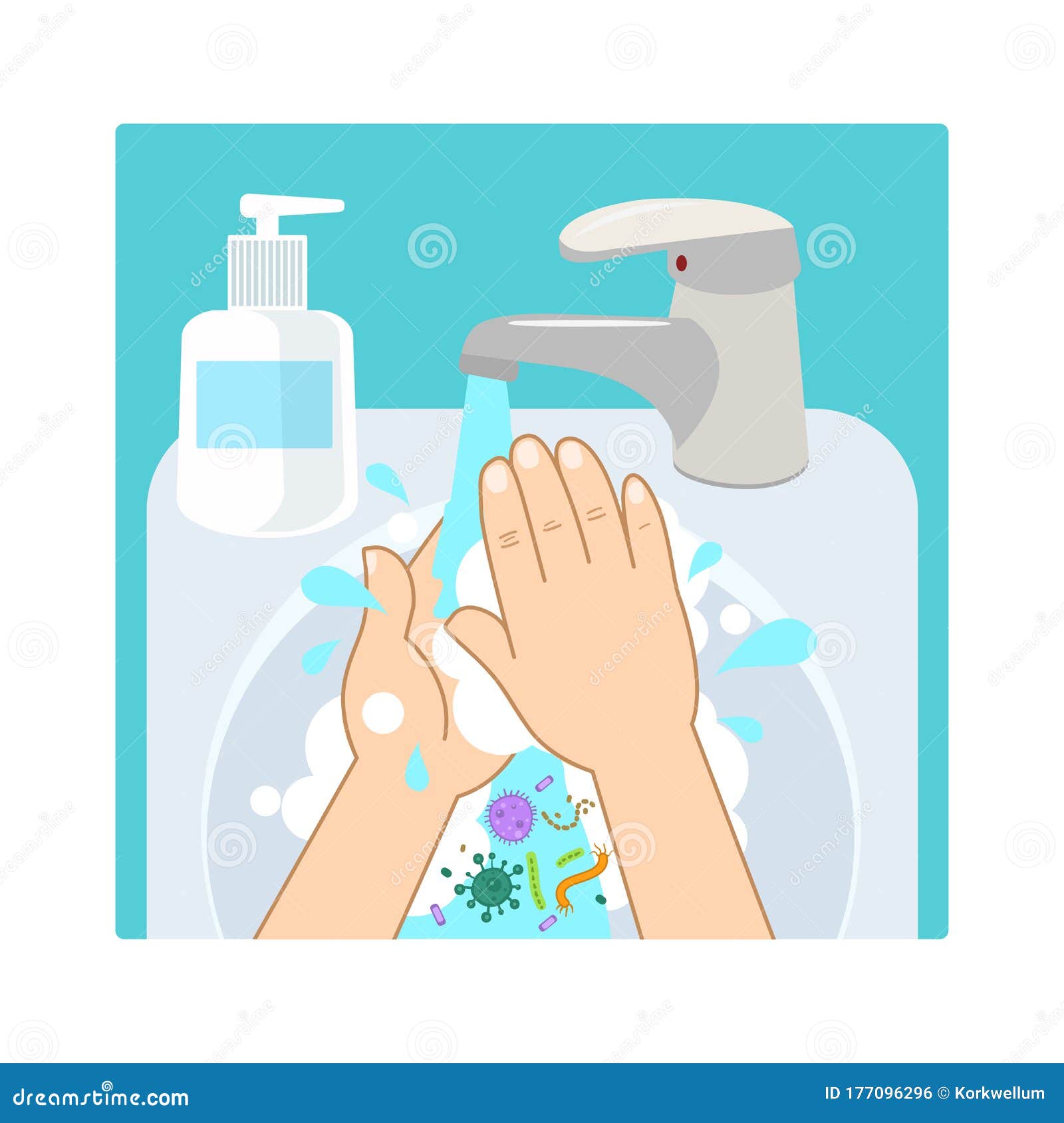 Wash Hand with Soap or Antibacterial Hand Sanitizer. Washing Dirty ... Wash Hand with Soap or Antibacterial Hand Sanitizer. Washing Dirty ...