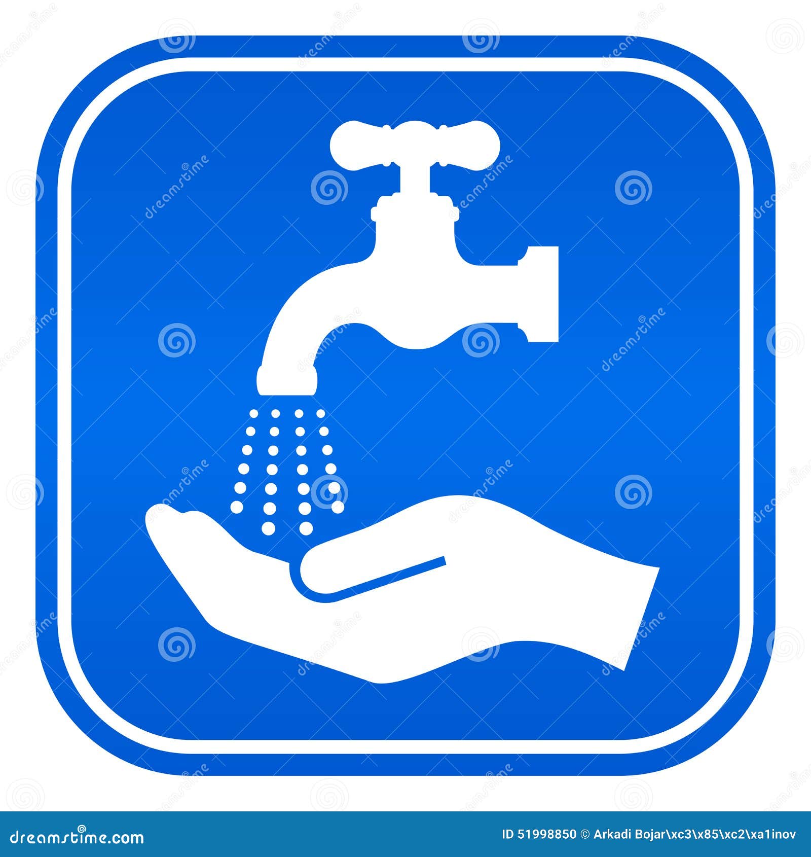 Wash Hands Sign Stock Vector - Image: 51998850