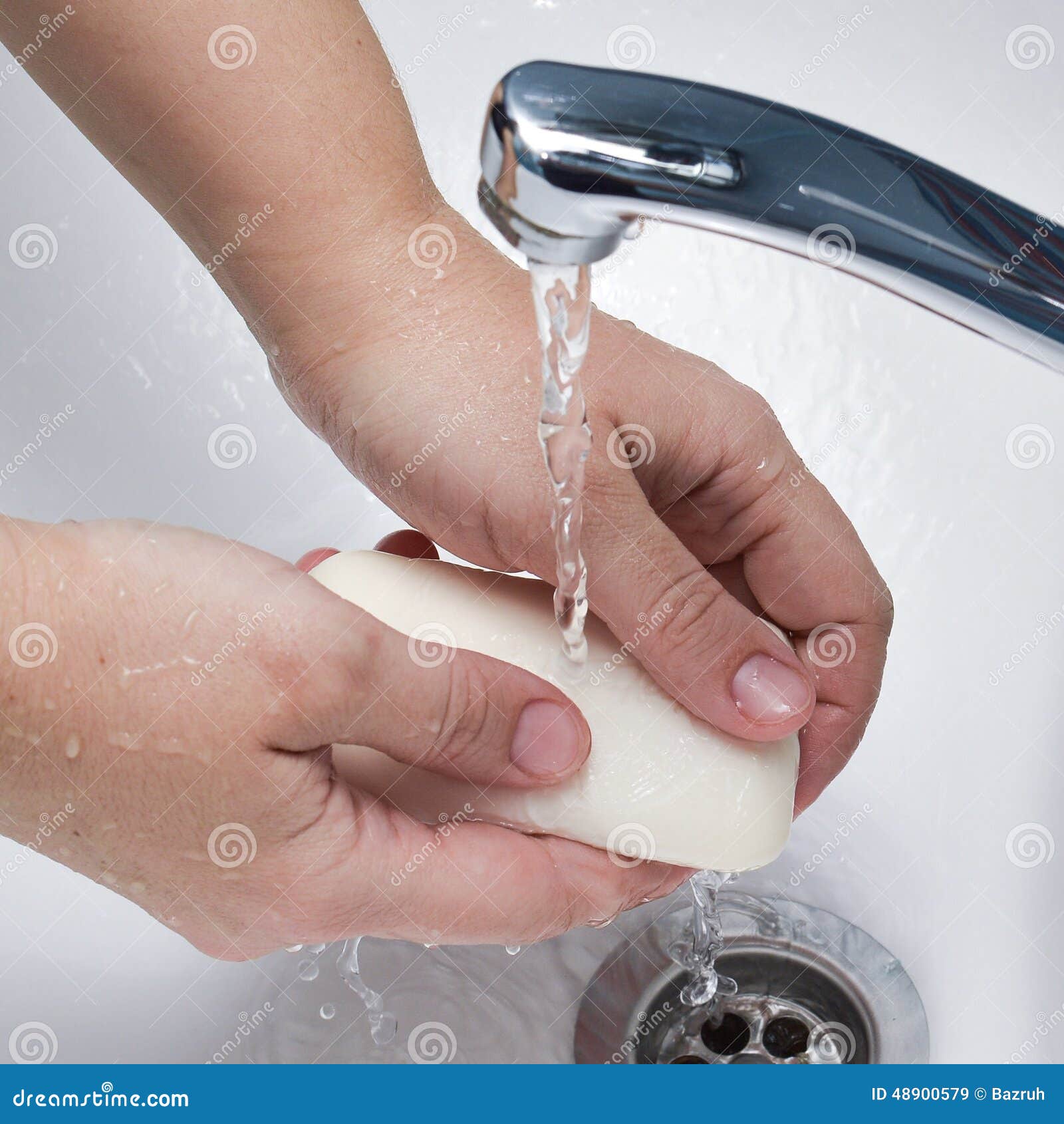 Wash Hands with Soap before Eating Stock Image - Image of germs, kick ...