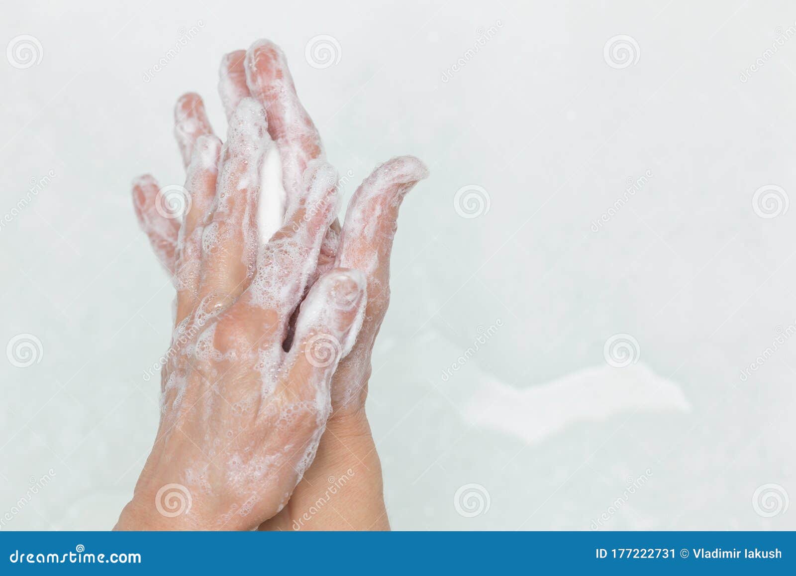 Soapy hands stock image. Image of bubble, handwash, bubbles - 177222731