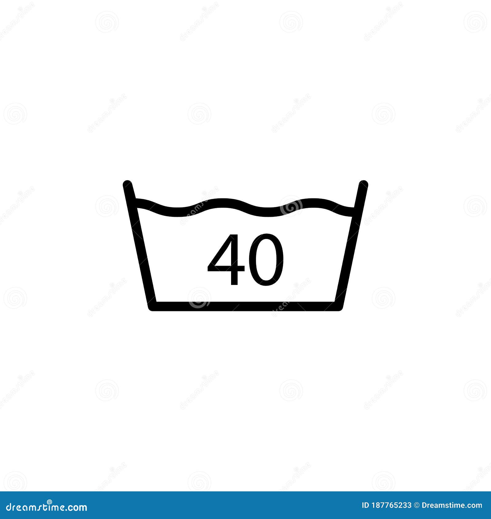 Wash 40 Icon. Element of Laundry Icon for Mobile Concept and Web Apps ...