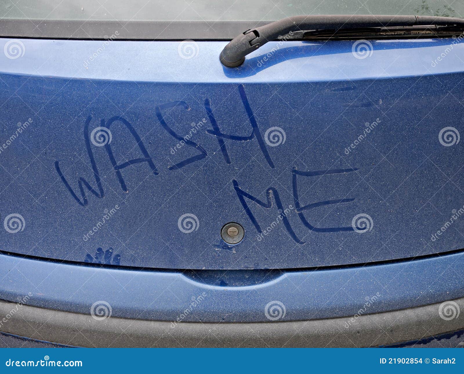 Wash me - dirty car detail stock photo. Image of filthy - 21902854